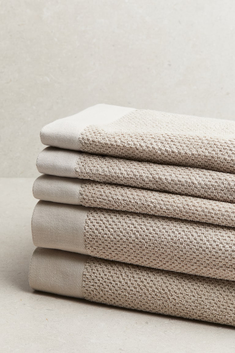 Light beige Cotton Terry Bath Towel at H&M Home | H&M US