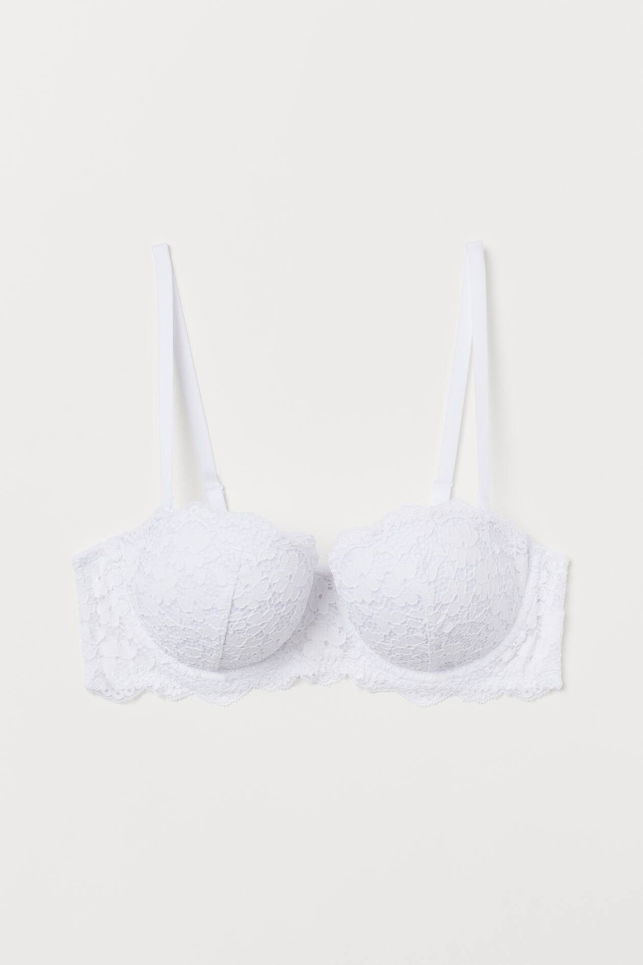 Push-up balconette bra - White - Ladies | H&M AU