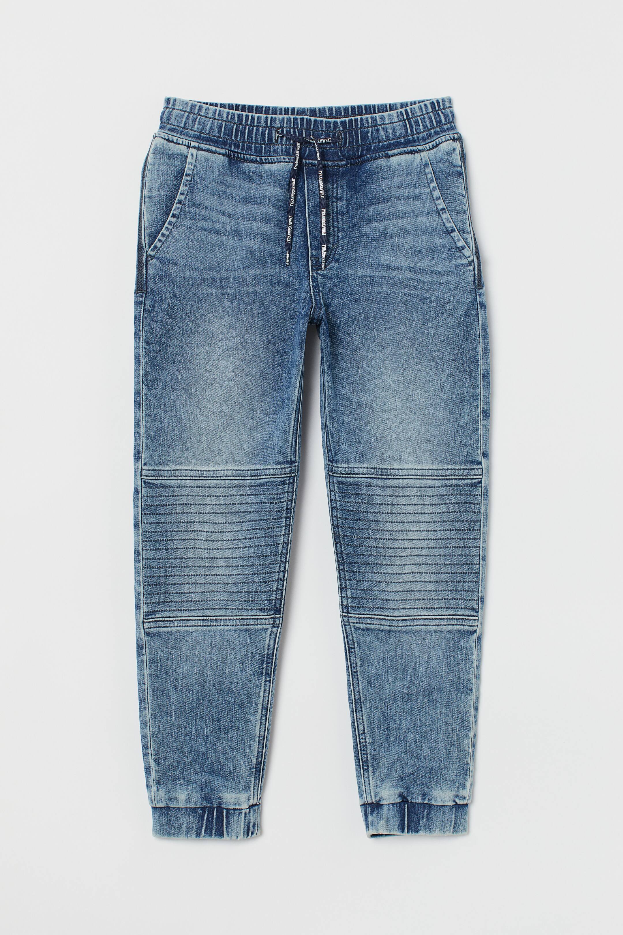 Super Soft denim joggers - Light denim blue - Kids | H&M HK