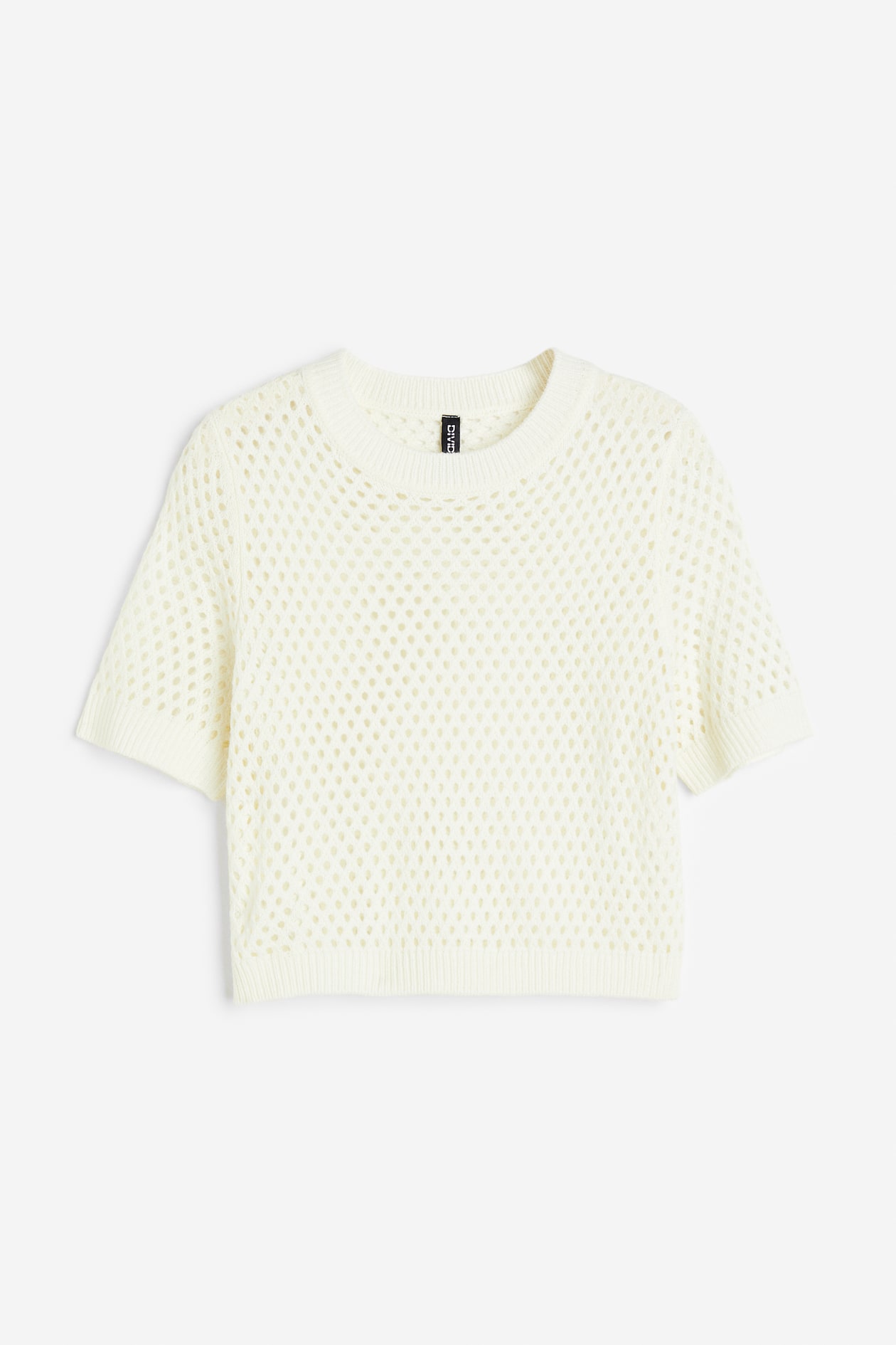 Women's Cream Hole-knit top | H&M GB