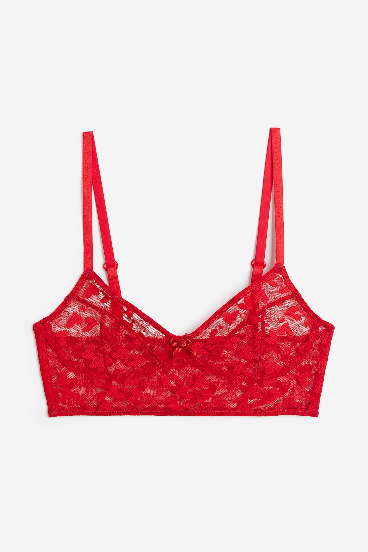 Soft-cup Mesh Bra - Red - Ladies | H&M US