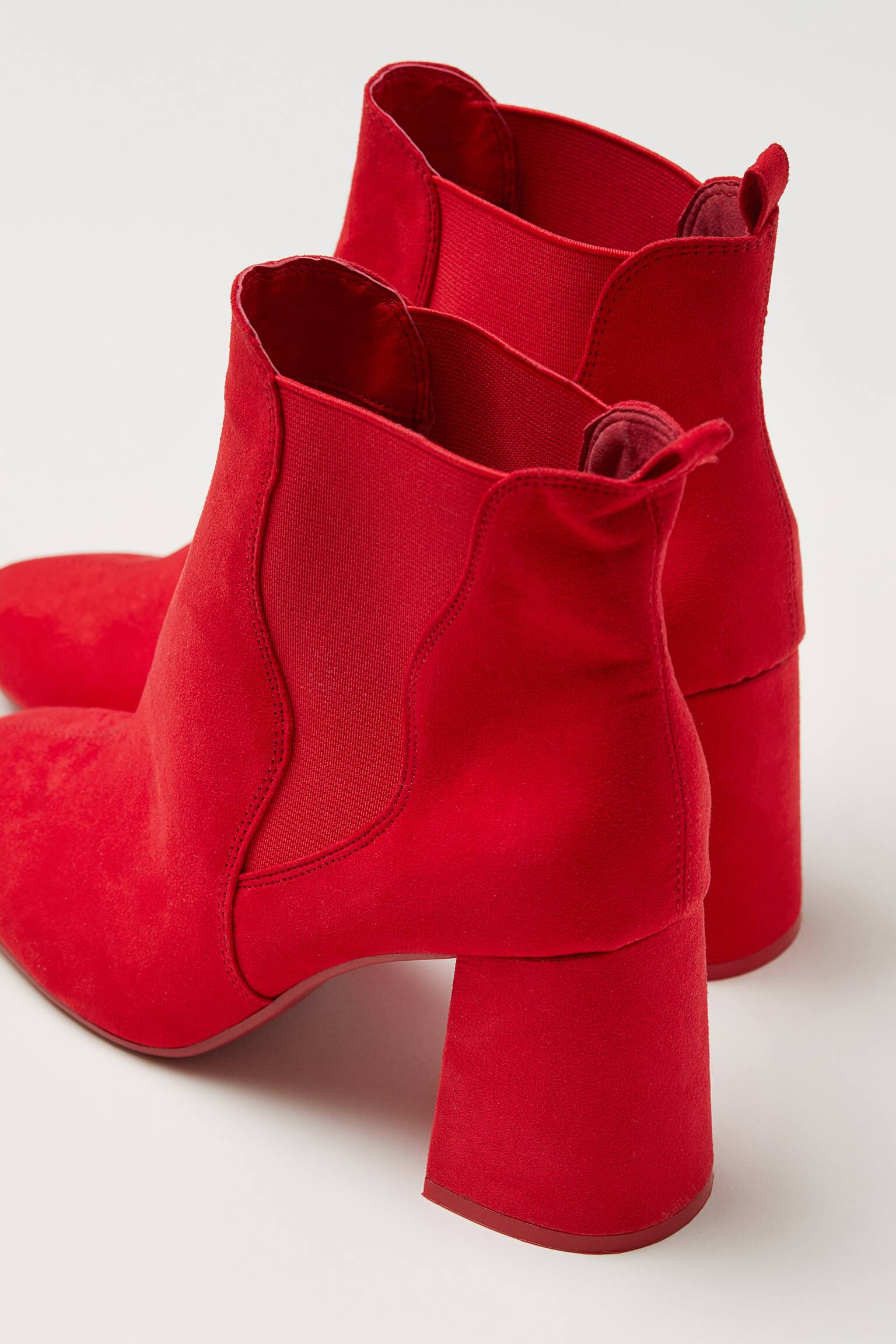 Bottines avec élastique - Rouge - FEMME | H&M FR