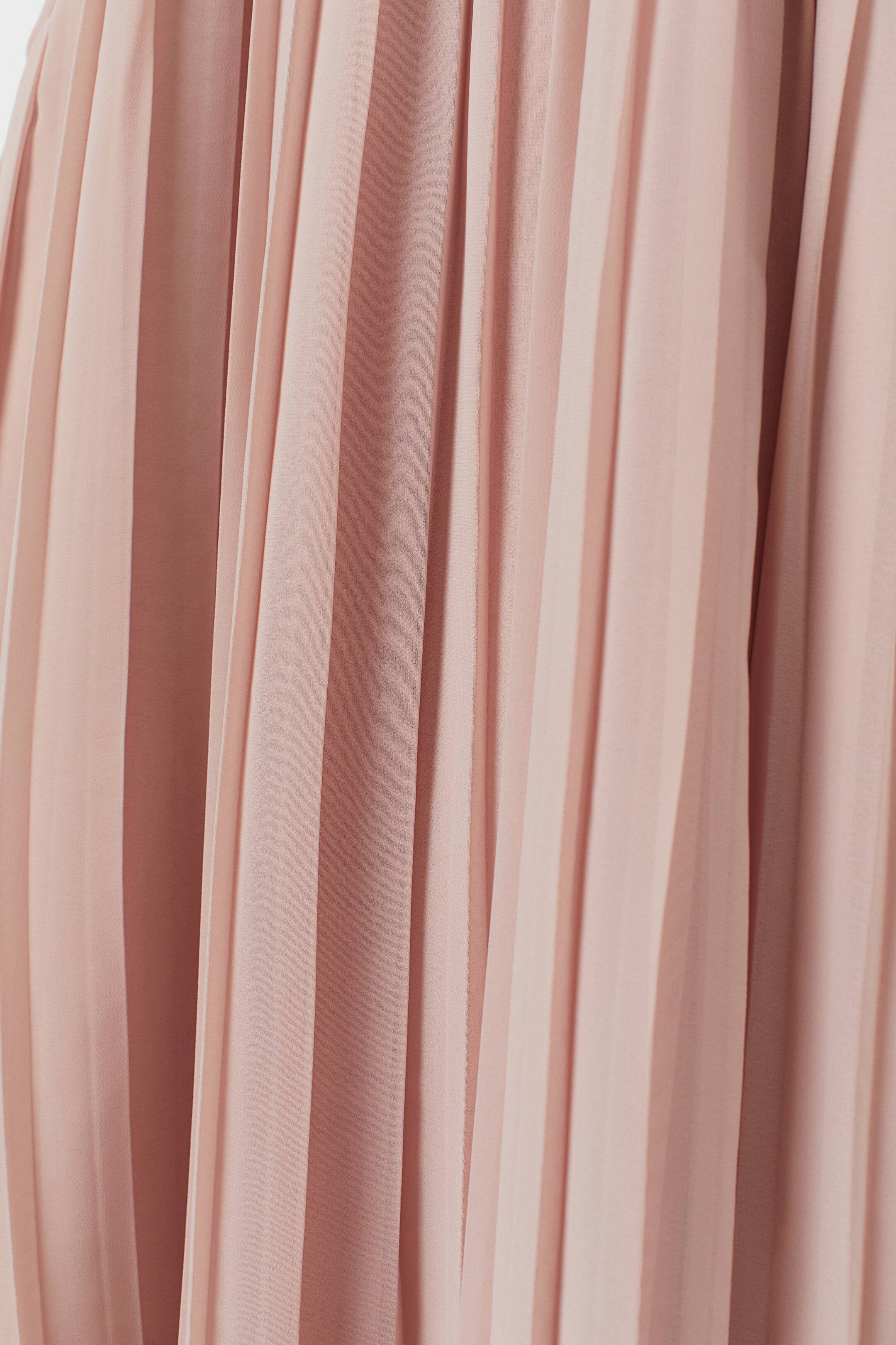 Pleated Dress - Sleeveless - Short - Powder pink - Ladies | H&M CA