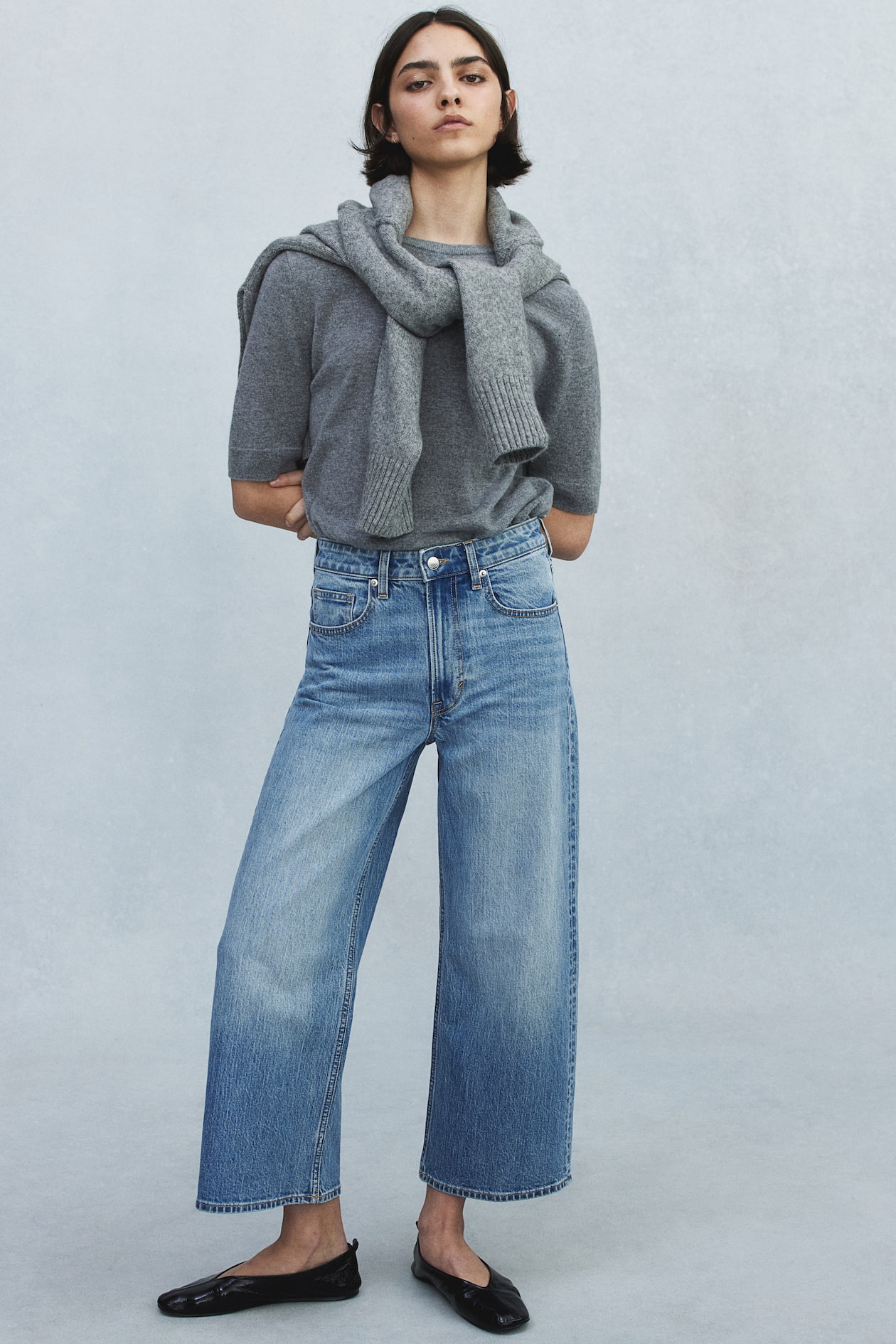 Slim High Cropped Jeans - Világos farmerkék - NŐI | H&M HU
