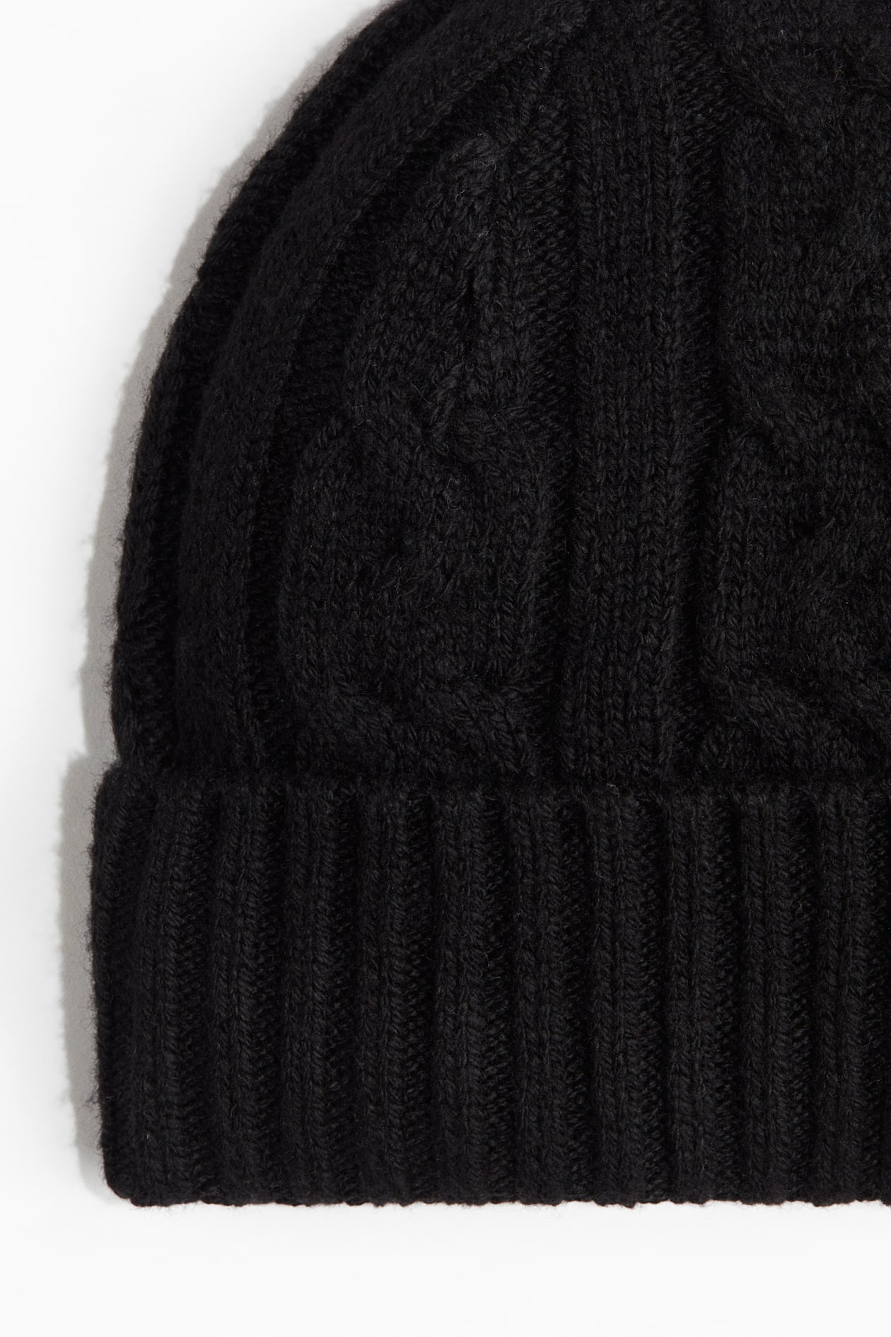 Men’s Black Cable-Knit Beanie | H&M US