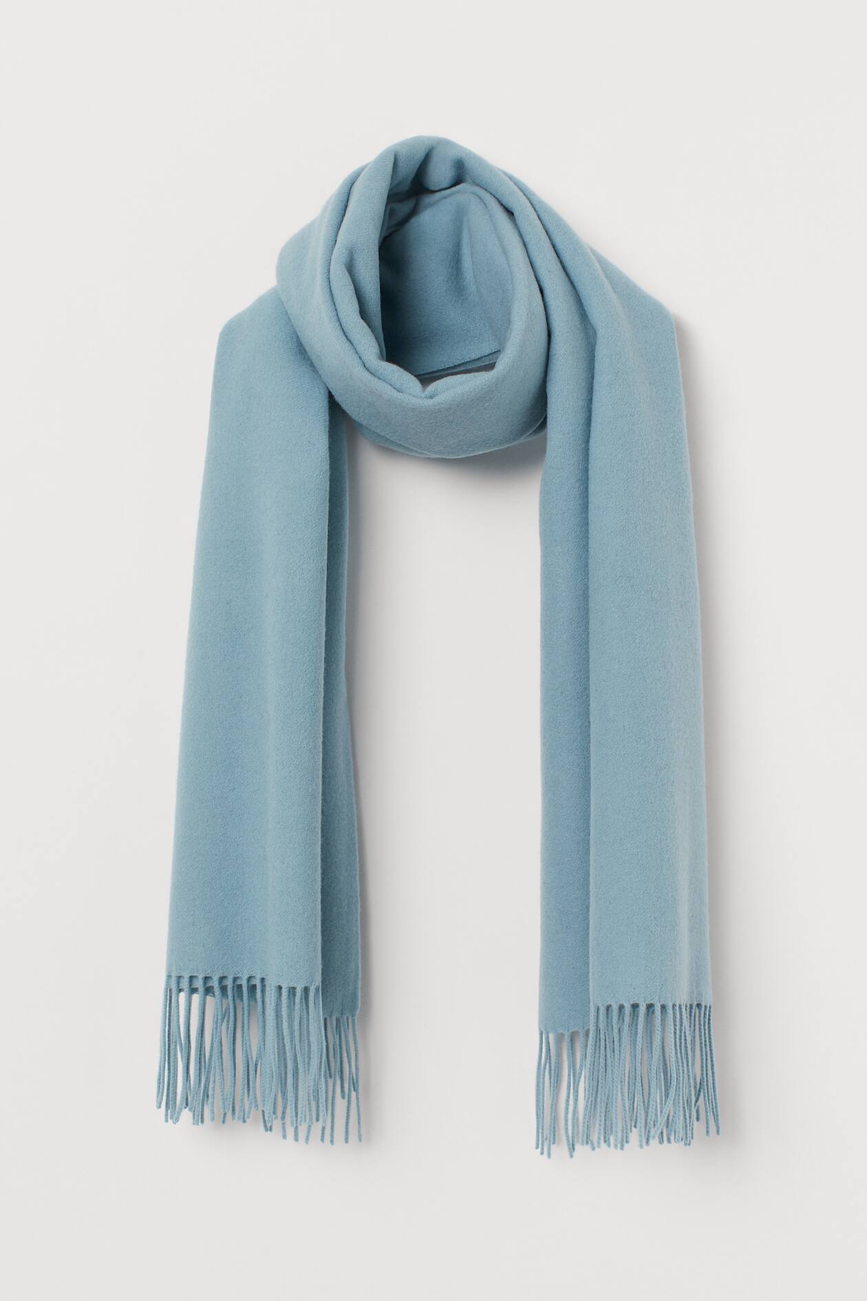 Bufanda grande de lana - Azul hielo - MUJER | H&M ES