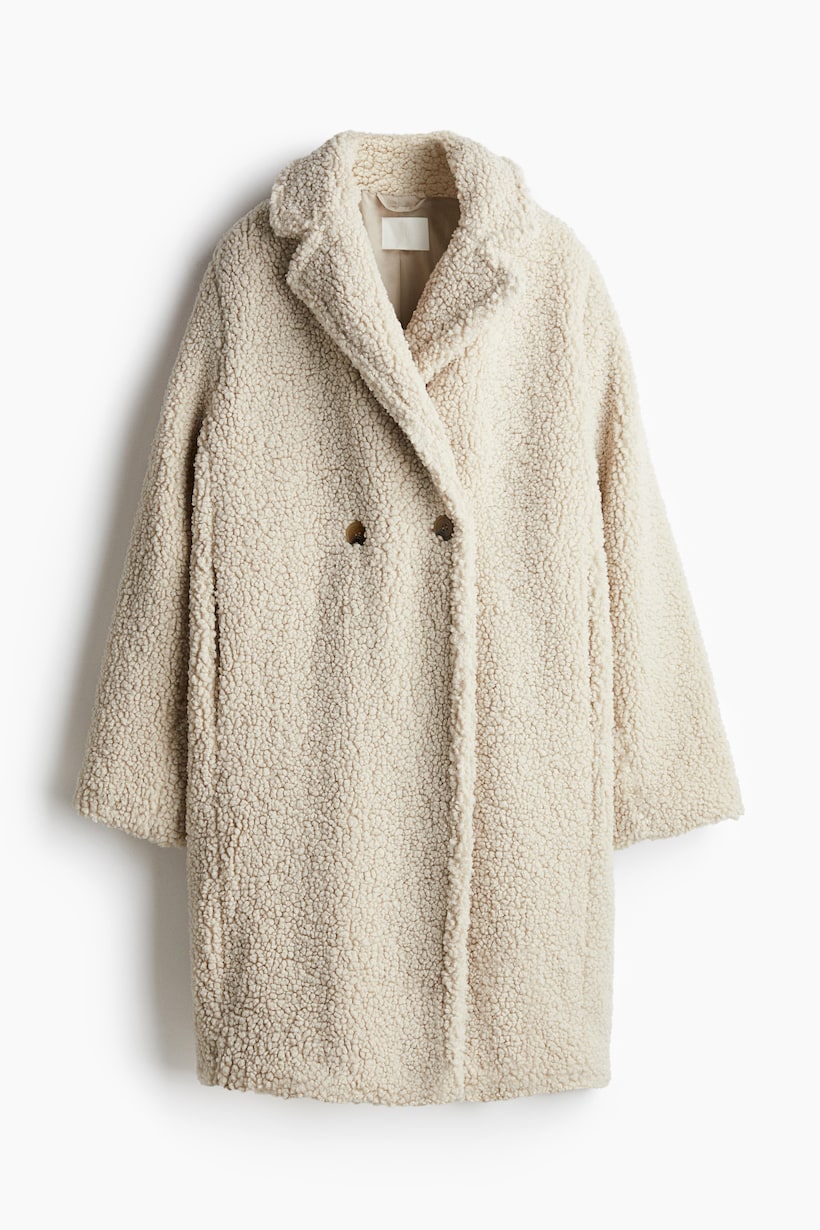 Pile Coat - Light beige - Ladies | H&M US