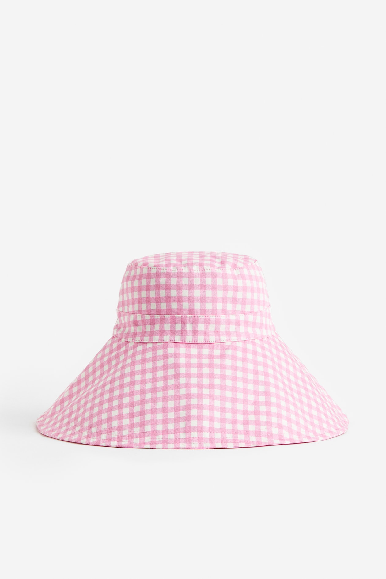 Cotton bucket hat - Pink/Checked - Ladies | H&M GB