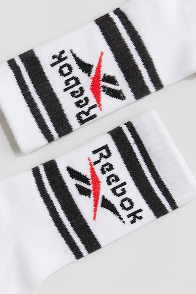 2-pack motif-detail socks - White/Reebok - Kids | H&M GB