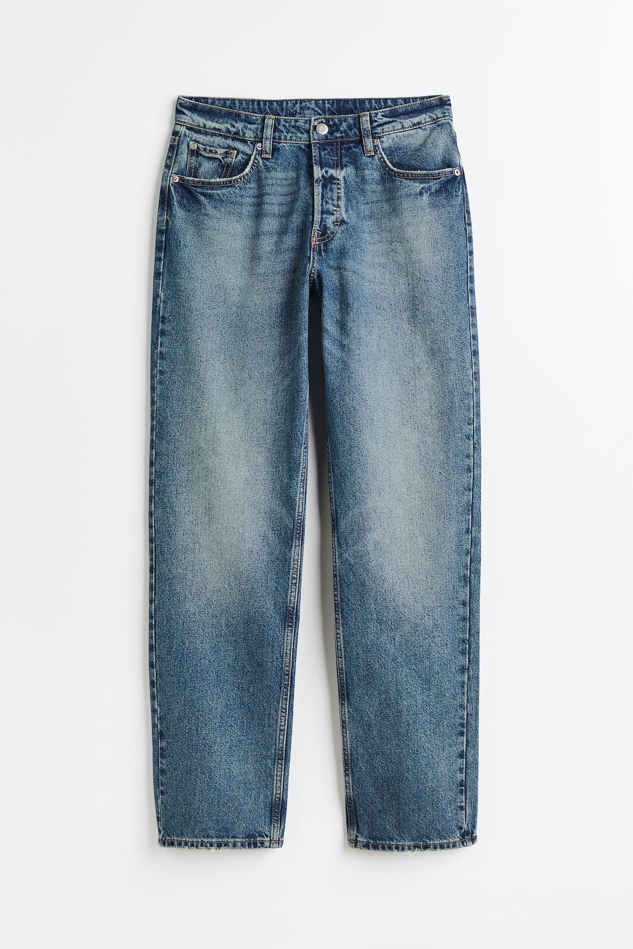 90s Boyfriend Fit High Jeans - Denim blue - Ladies | H&M US