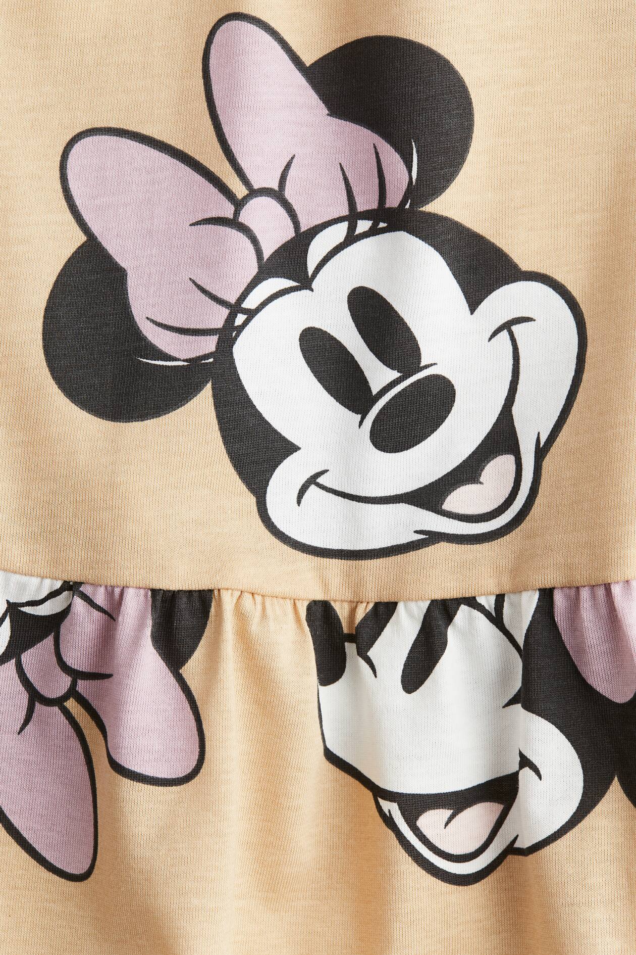 Sleeveless Jersey Dress - Beige/Minnie Mouse - Kids | H&M US