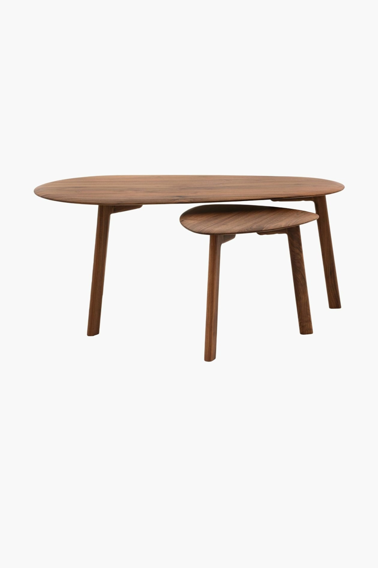 Dark Wood Nest Of 2 Wooden Coffee Tables at H&M Home | H&M GB