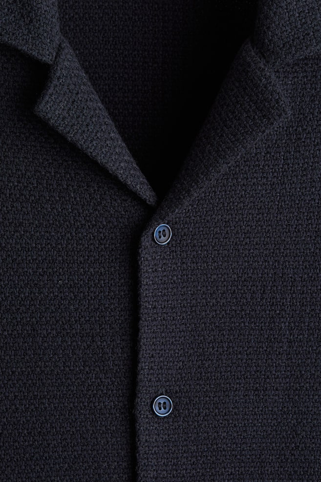 Regular-Fit Resort Shirt - Navy blue - Men | H&M US