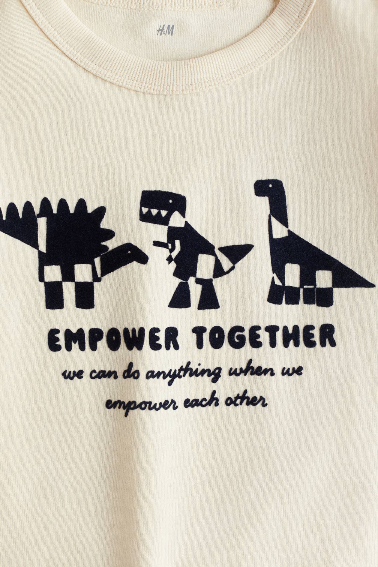Light beige/Empower Together Long-sleeved T-shirt for kids | H&M GB