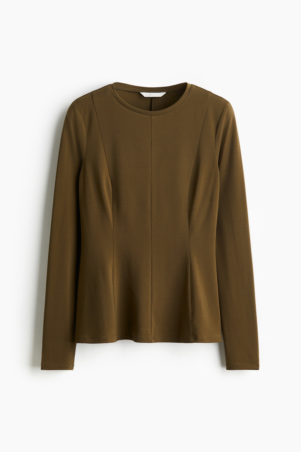 Maglia con peplum - Verde kaki - DONNA | H&M IT