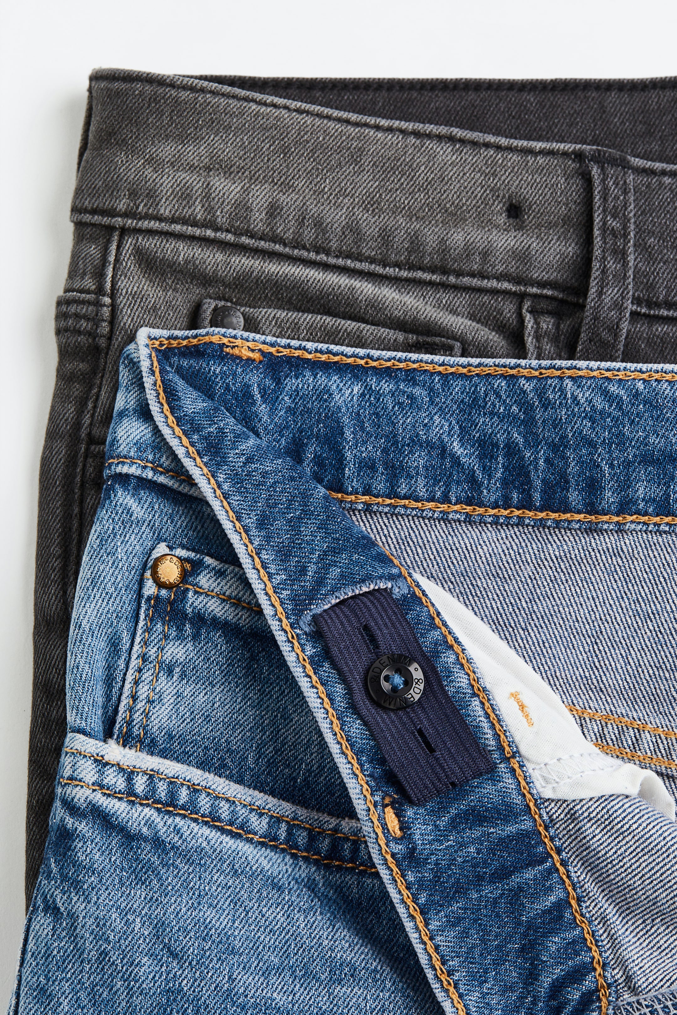 2-pack Superstretch Slim Fit jeans - Denim blue/Dark grey - Kids | H&M GB
