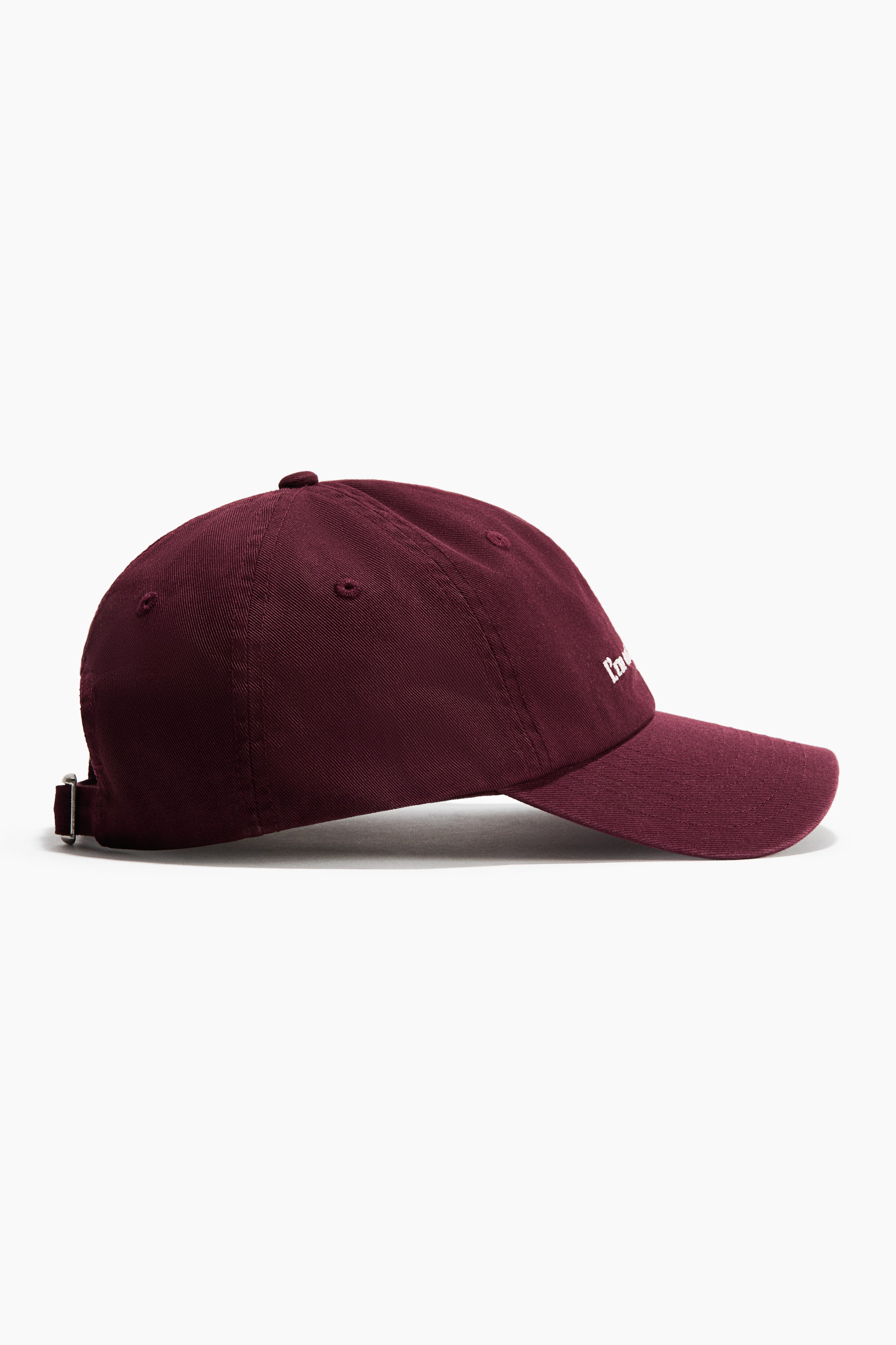 Cotton twill cap - Burgundy/I'm Not In The Mood - Men | H&M IN