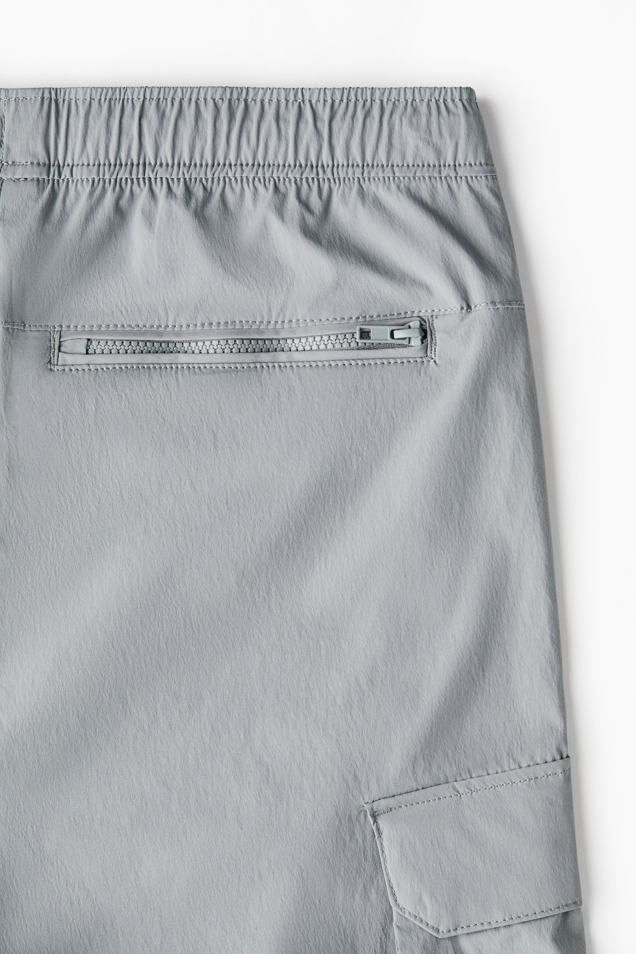 Regular-Fit Nylon Cargo Pants - Gray - Men | H&M US