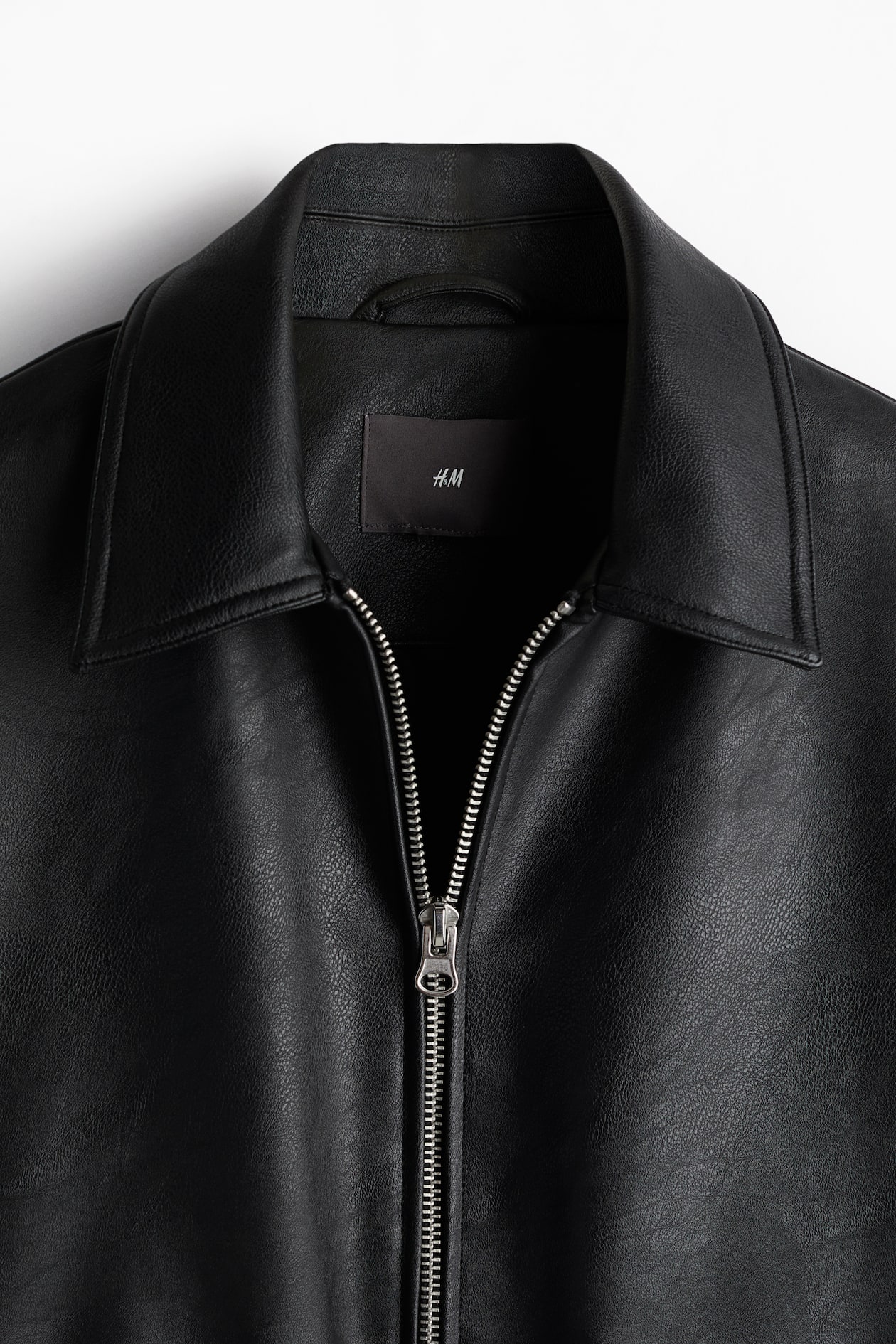 Men’s Black Regular Fit Coated jacket | H&M GB