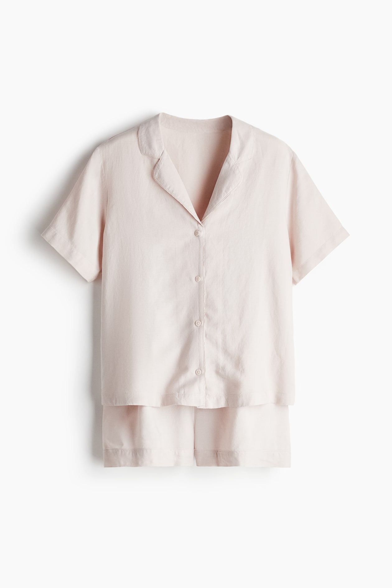 Linen-Blend Pajamas - Light dusty pink - Ladies | H&M US