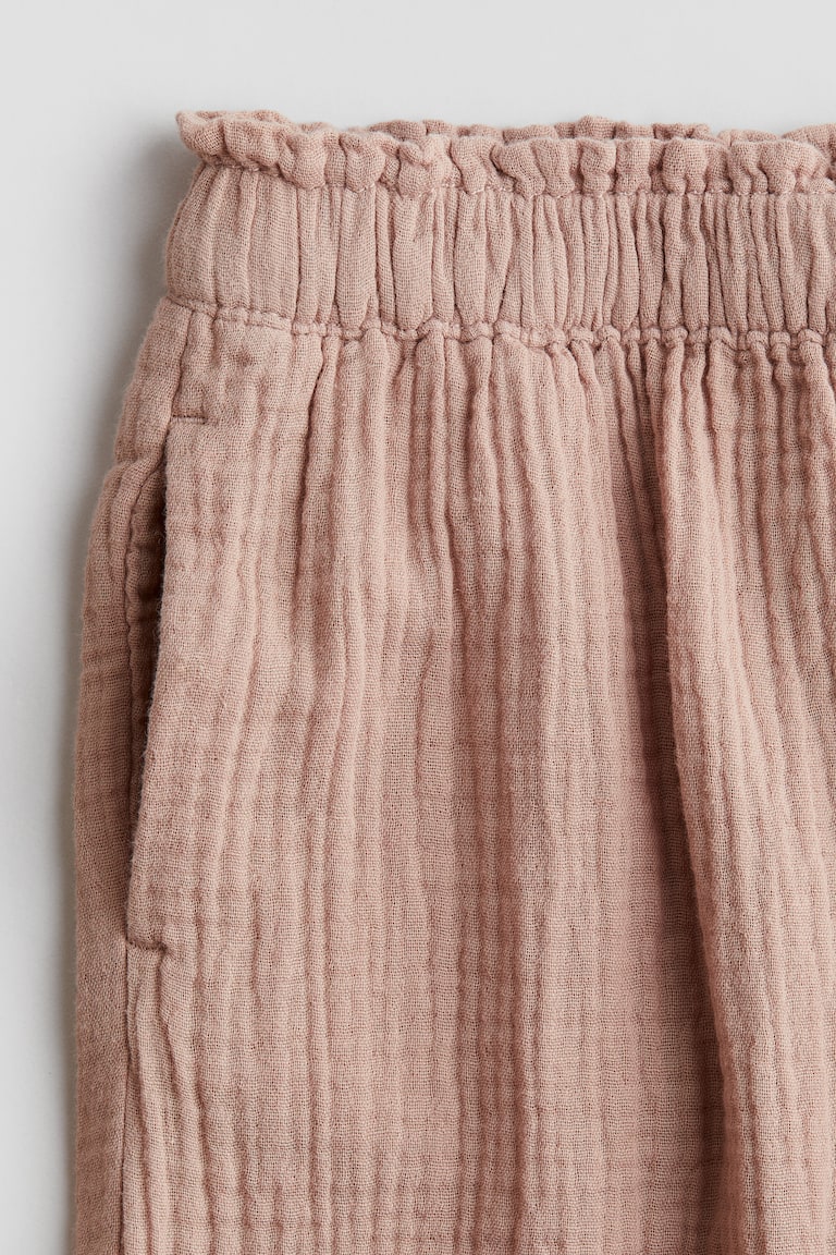 Cotton Muslin Pants - Light dusty pink - Kids | H&M US