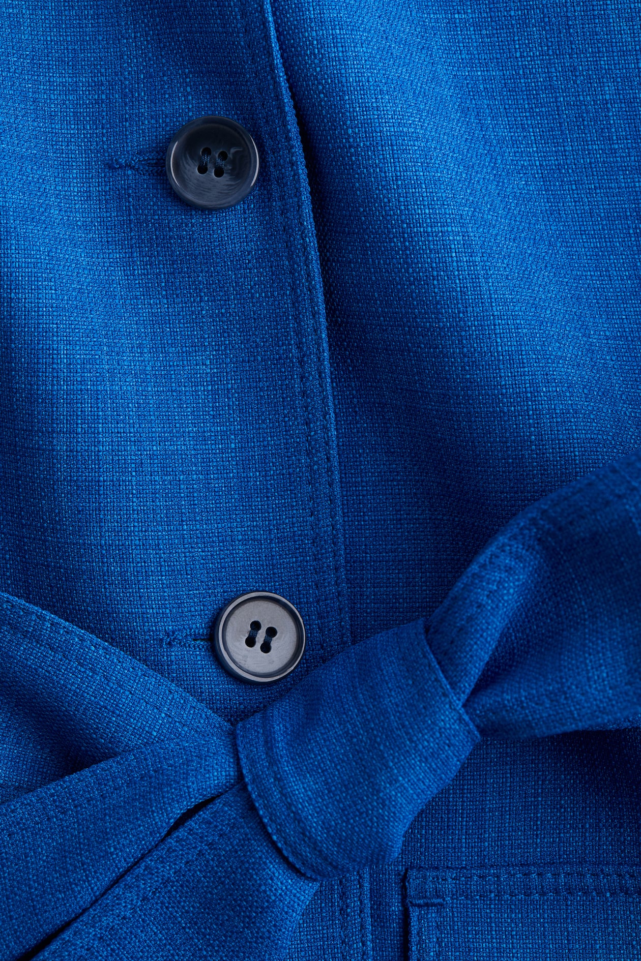 Gilet lungo con cintura da annodare - Blu acceso - DONNA | H&M IT