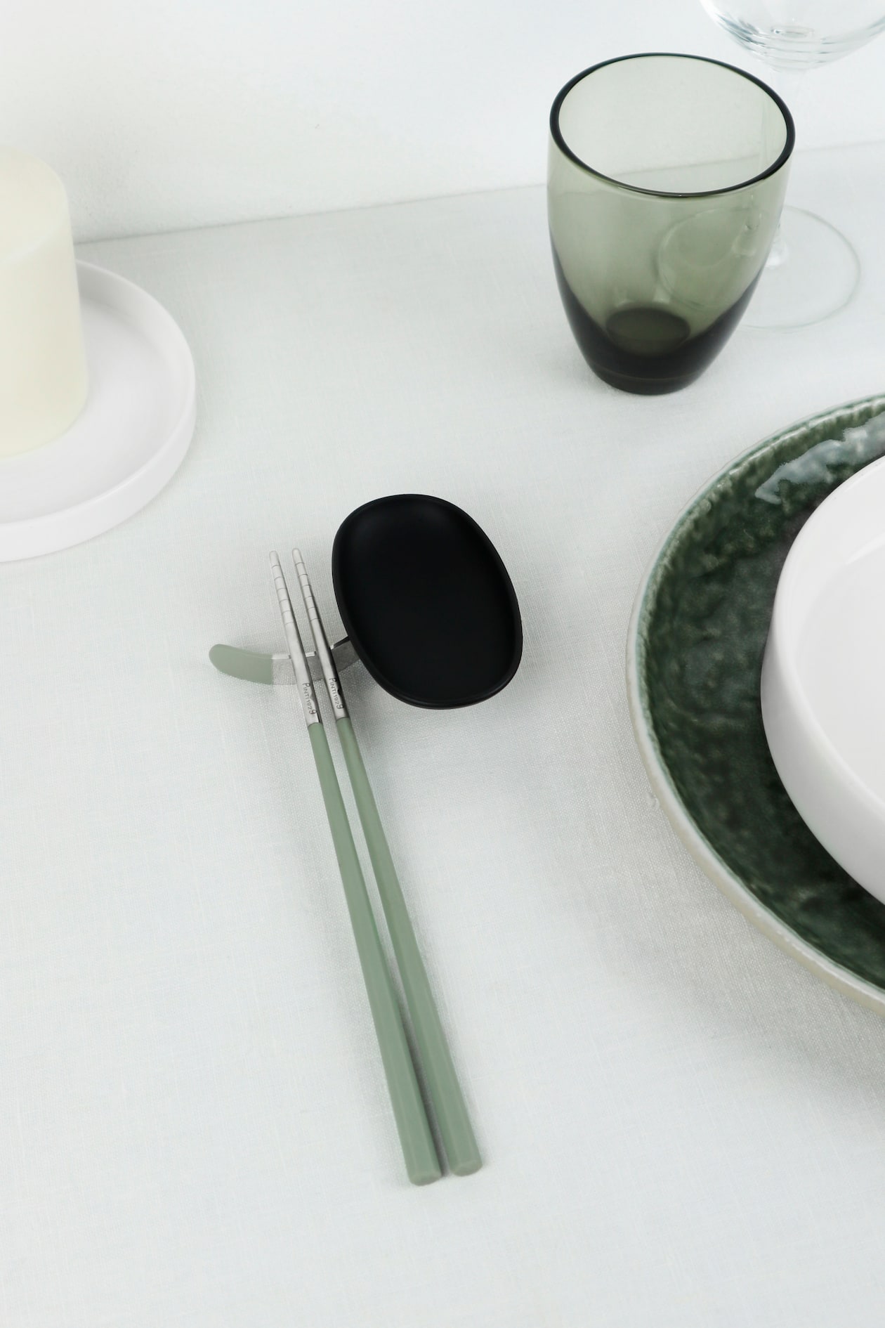Hive Sushi Set (set Voor 4 Personen) - Mat Salie Handvat & Mat Staal ...