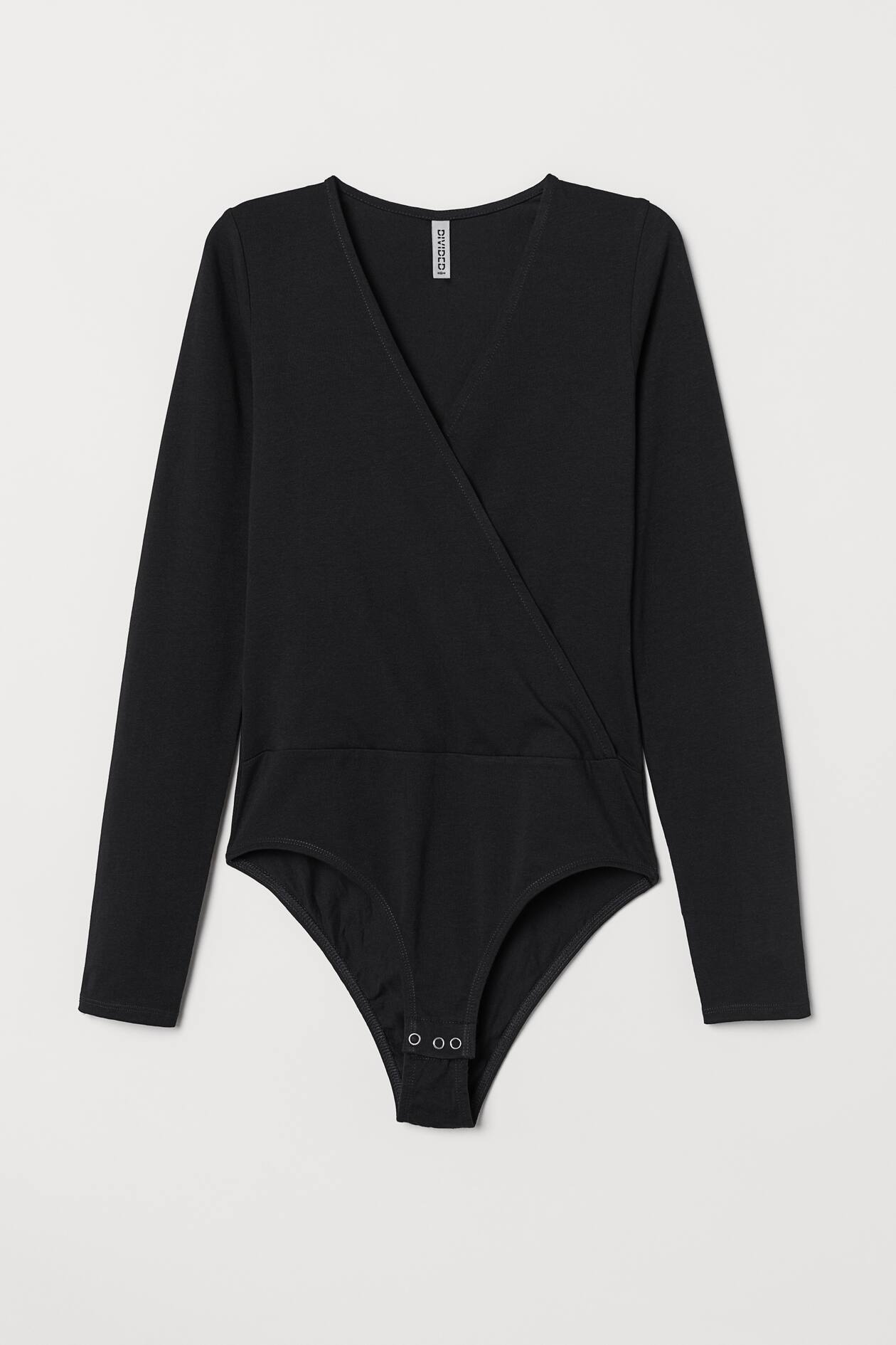 V-neck body - Black - Ladies | H&M GB