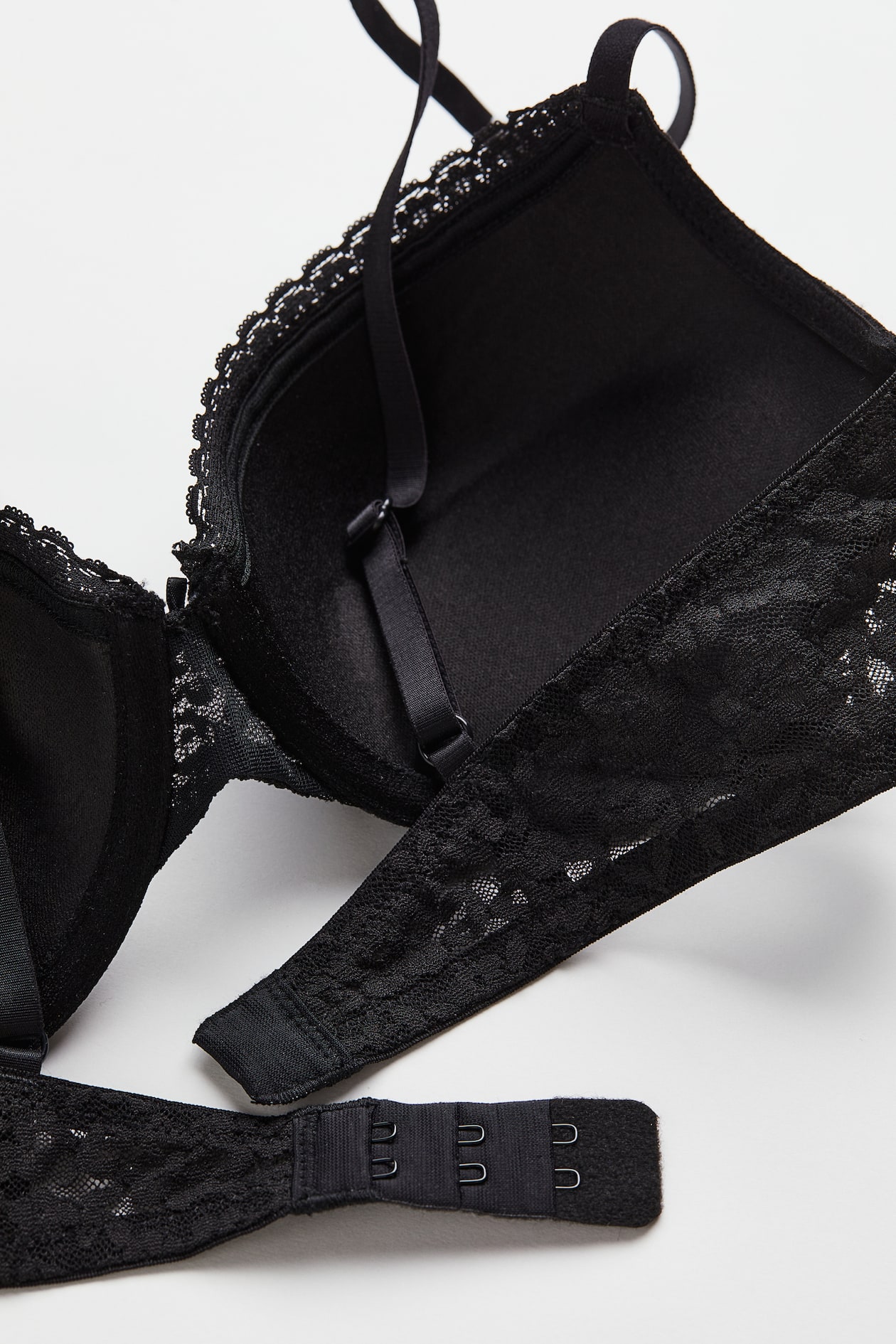 2-pack lace push-up bras - Black/White - Ladies | H&M GB