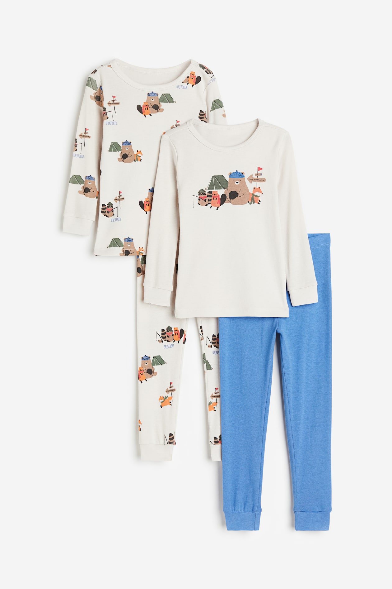 Light beige/animals 2-pack Snug Fit cotton pyjamas for kids | H&M CA