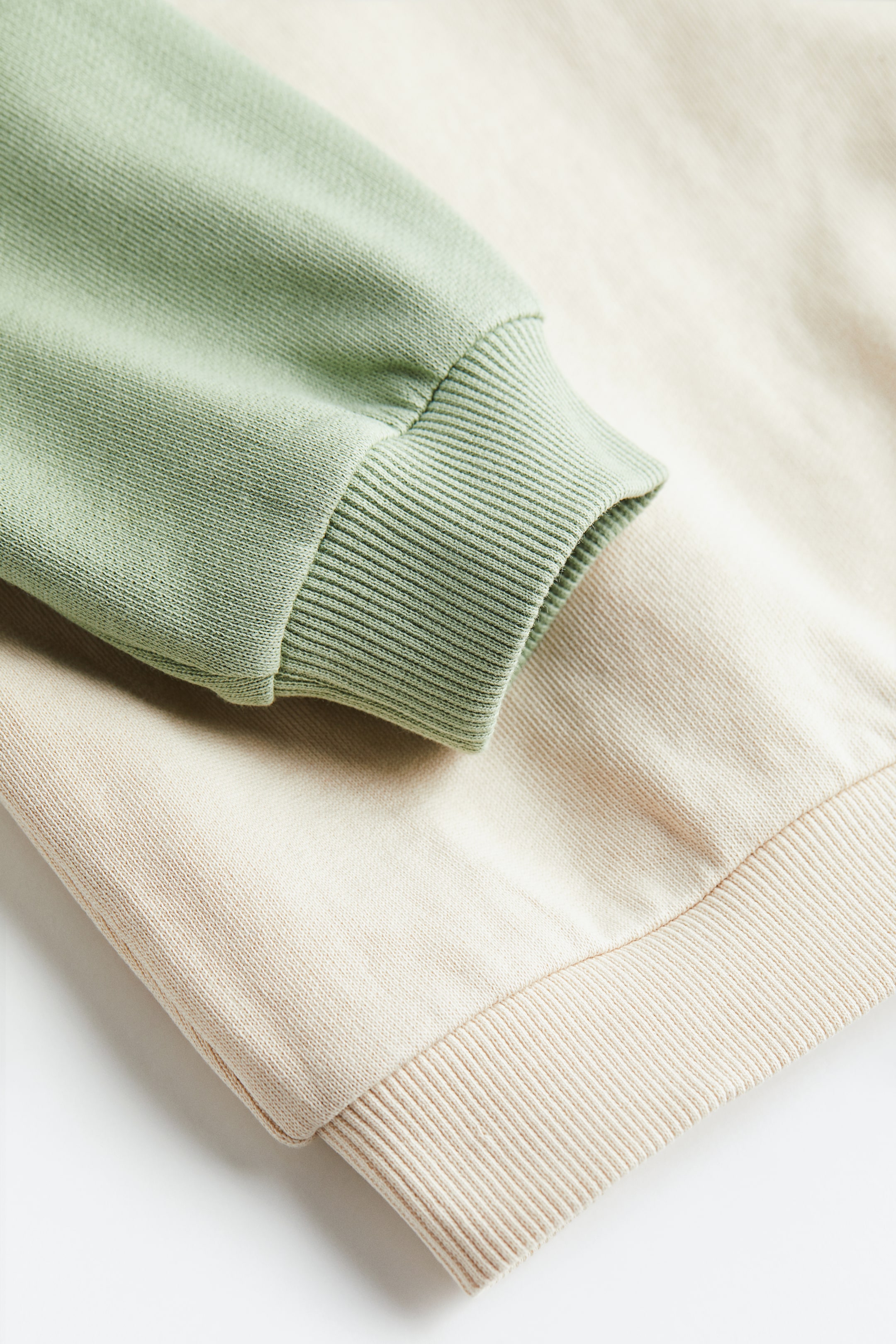 Color-block Hoodie - Light beige/color-block - Kids | H&M CA