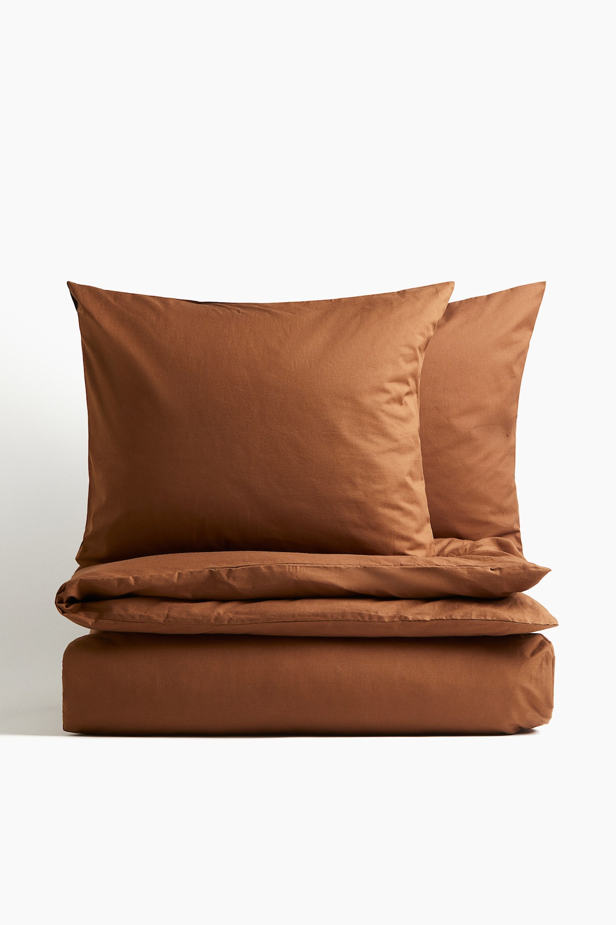 Cotton King/Queen Duvet Cover Set - Brown - Home All | H&M US