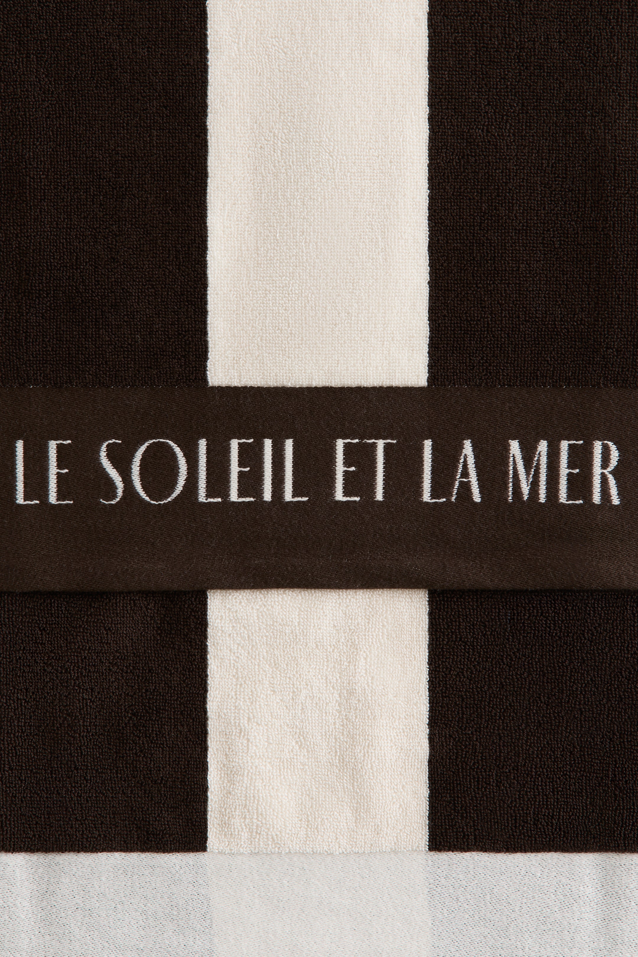 Dark brown/Striped Striped cotton beach towel at H&M Home | H&M IN