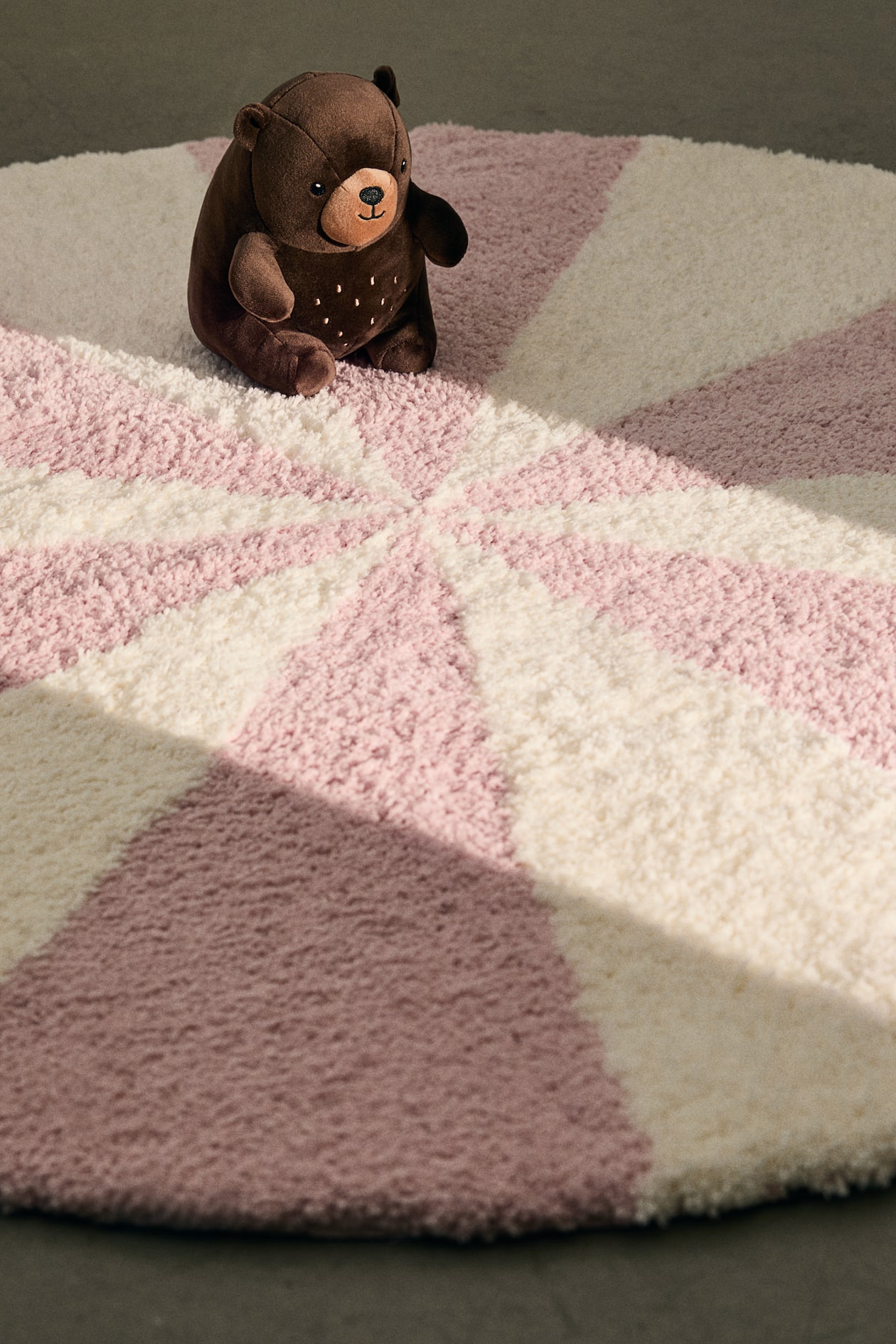 Tapete circular - Rosa/Blanco - Home All | H&M MX