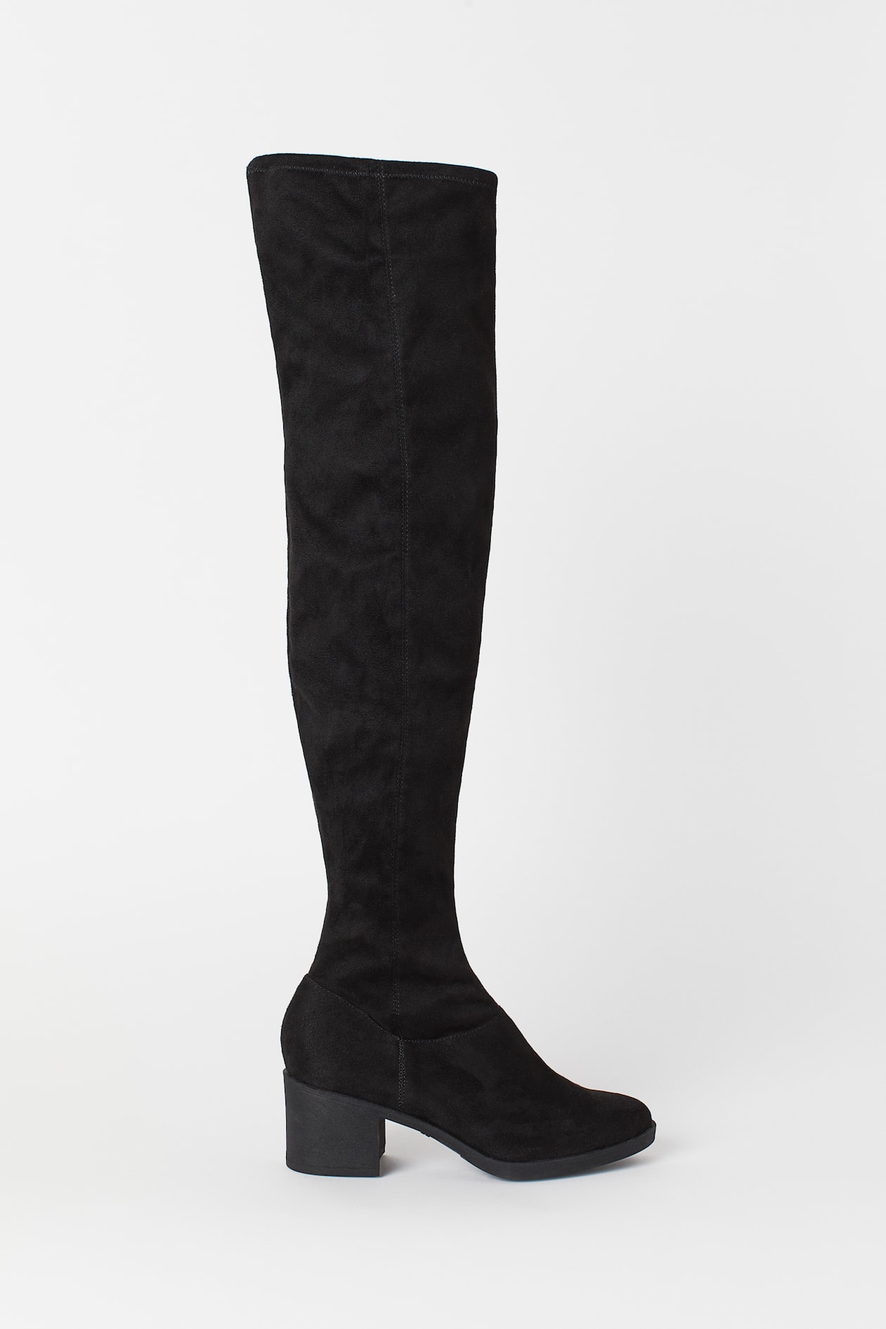 Botas acima do joelho - Saltos altos - Preto - SENHORA | H&M PT