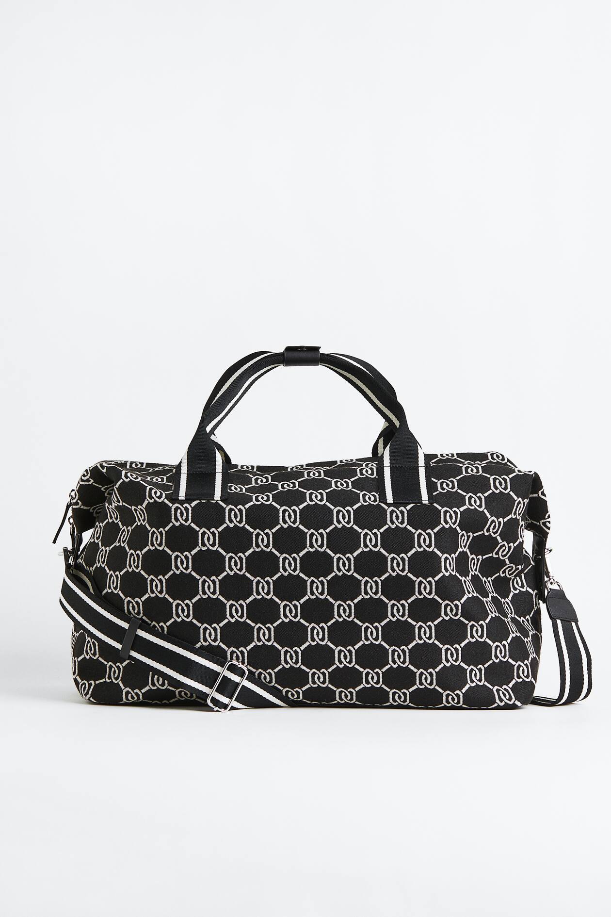 Vikend torba od žakarne tkanine - Crna/sa dezenom - Ladies | H&M RS