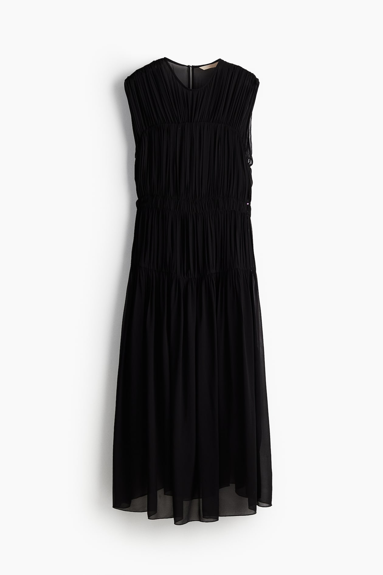 Gathered Viscose Dress - Black - Ladies | H&M US