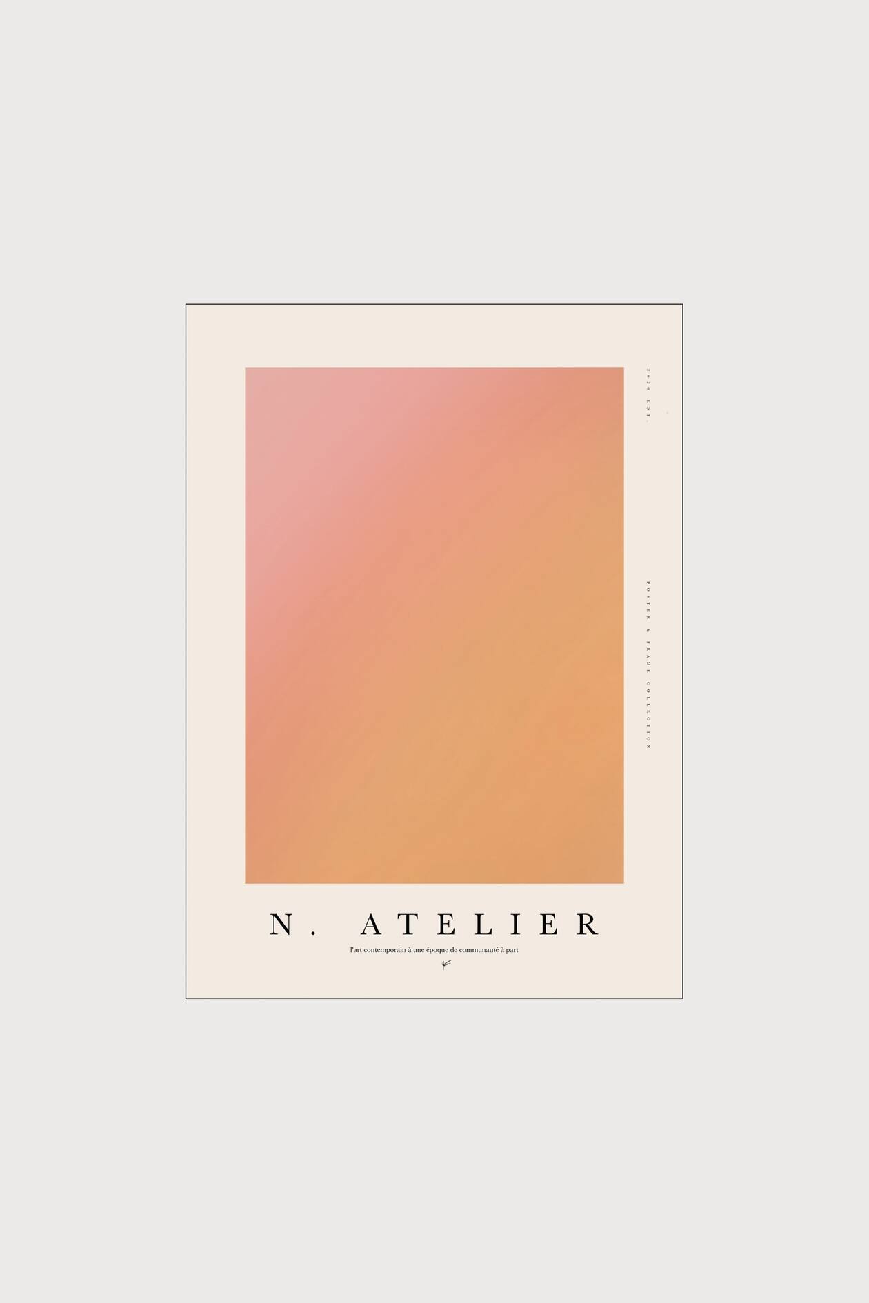 Poster & Frame X N. Atelier | Poster & Frame 002 - Oranje - Poster ...