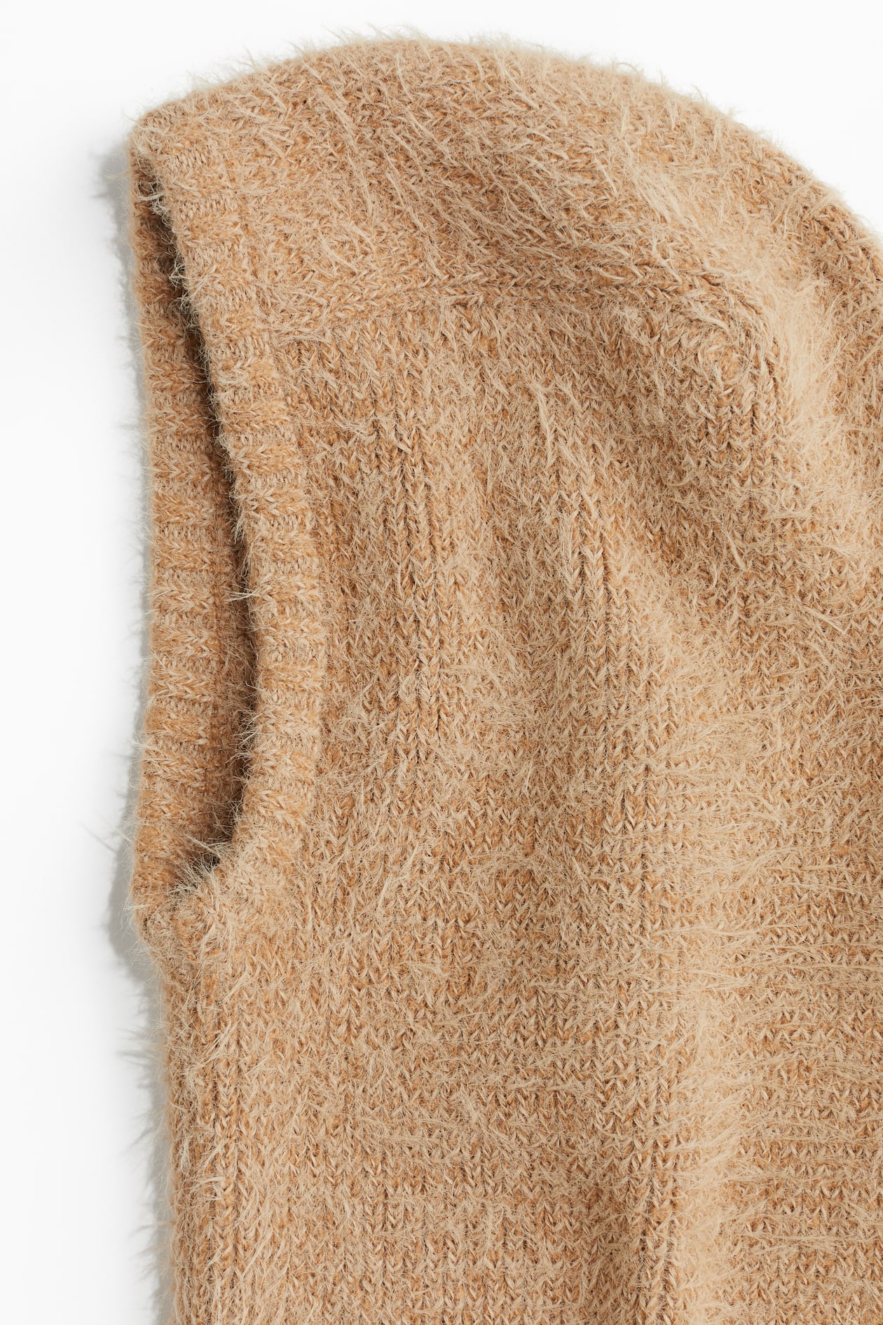 Fluffy Knit Balaclava - Dark beige - Ladies | H&M AU