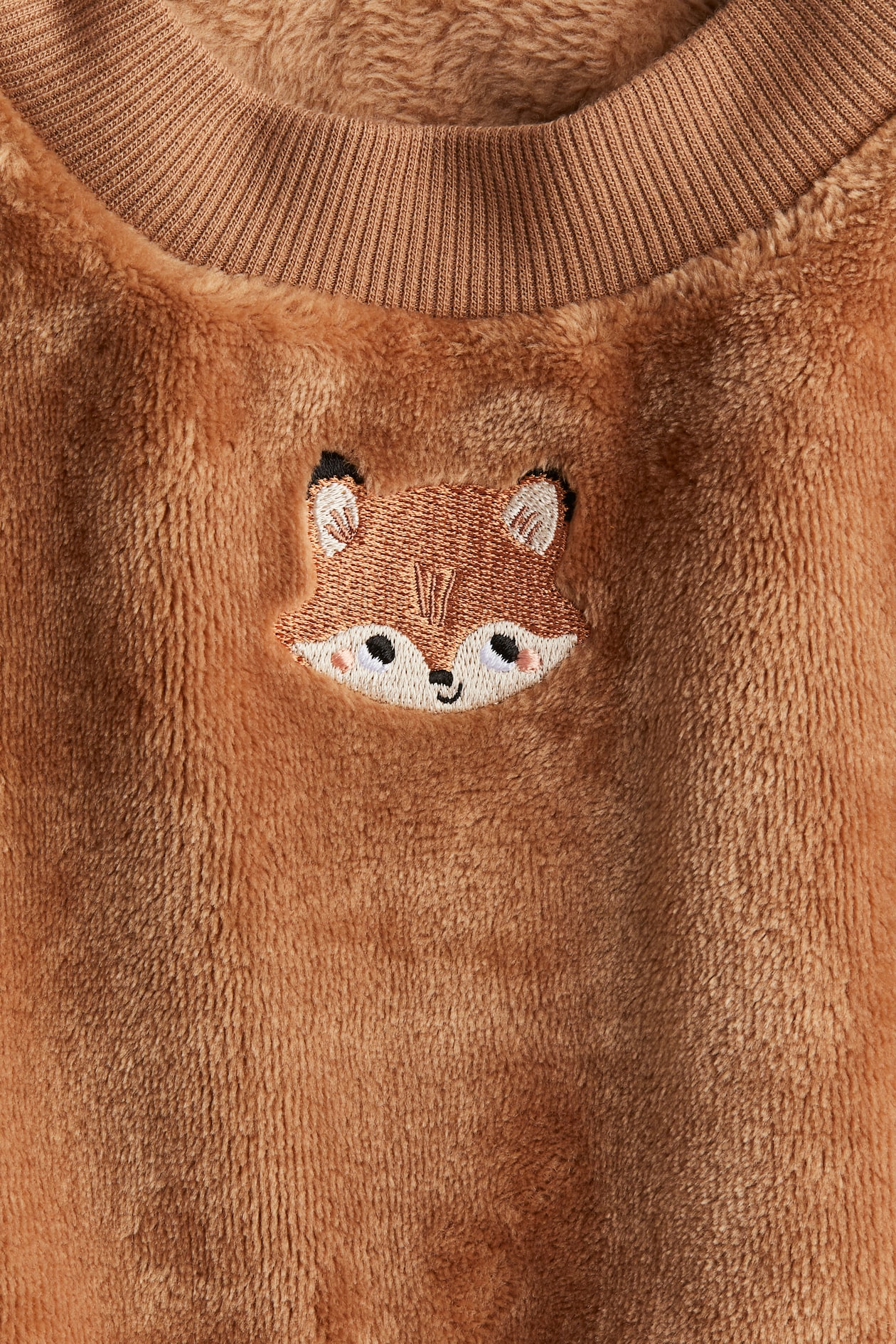 Brown/fox Fleece Sweatshirt for kids | H&M US
