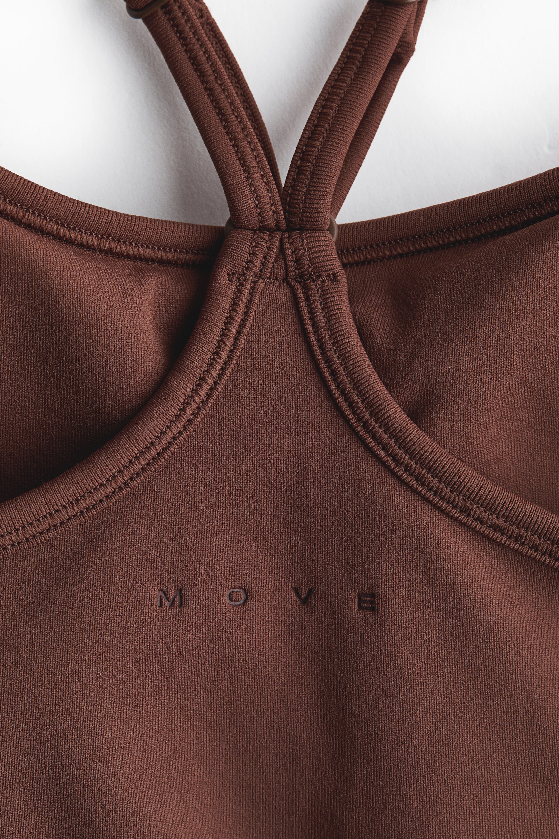 Seamless Sports top with DryMove™ - Brown - Ladies | H&M IN