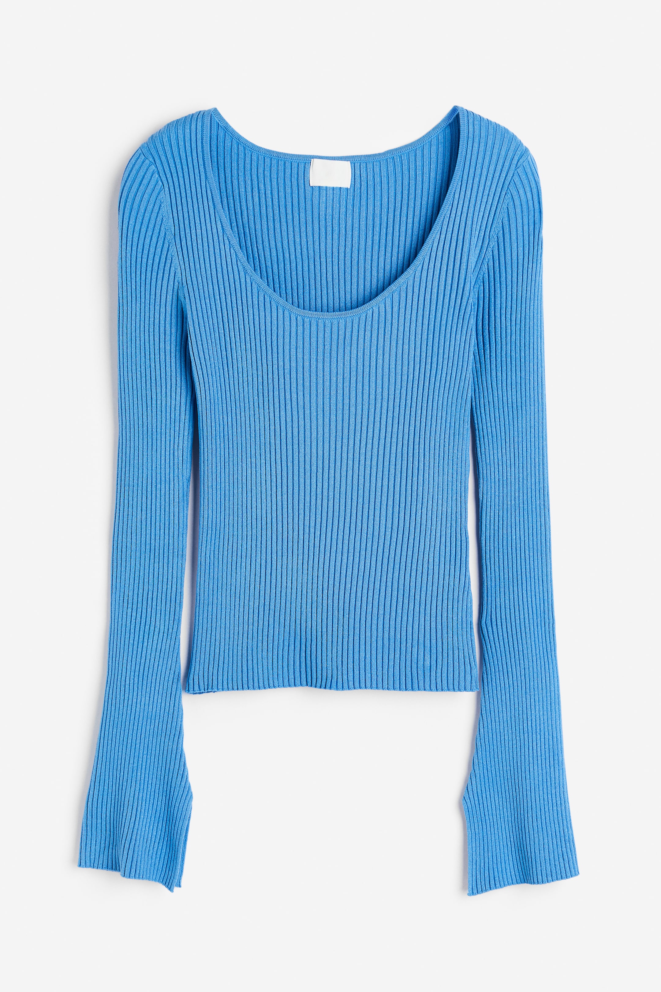 Rib-knit top - Blue - Ladies | H&M GB