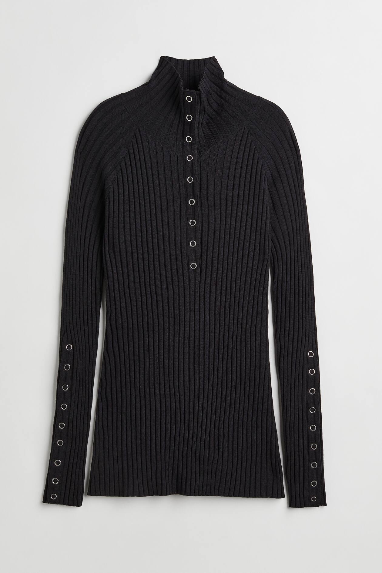 Merino Wool Sweater - Black - Ladies | H&M CA