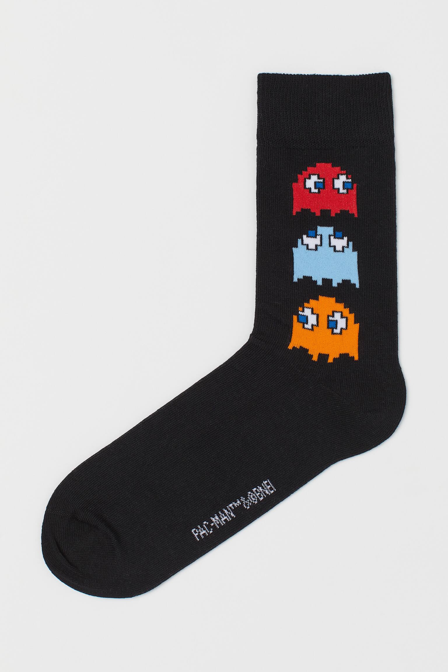Motif-detail Socks - Black/PAC-MAN - Men | H&M US
