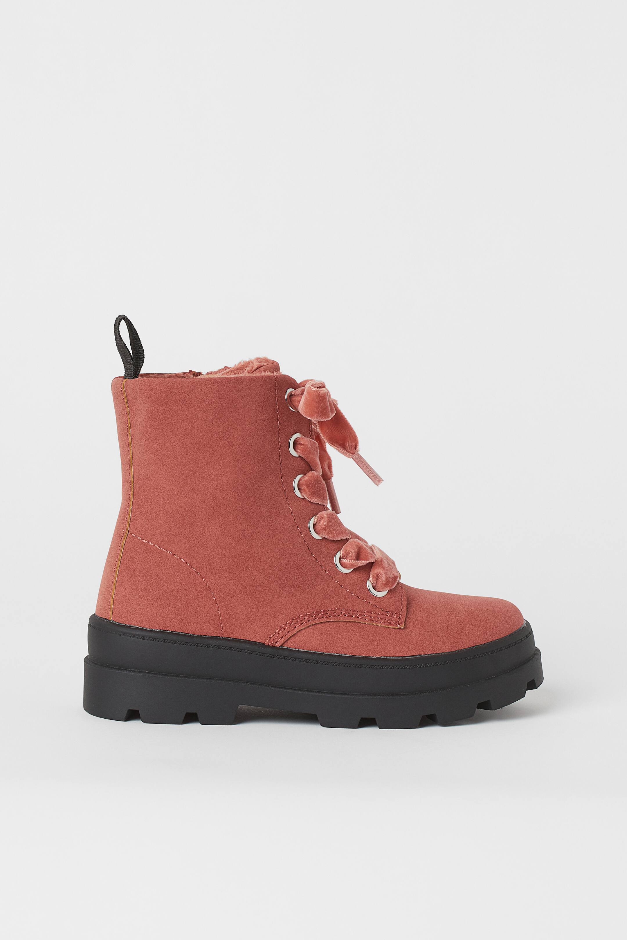 Warm-lined boots - Low heel - Brick red - Kids | H&M GB