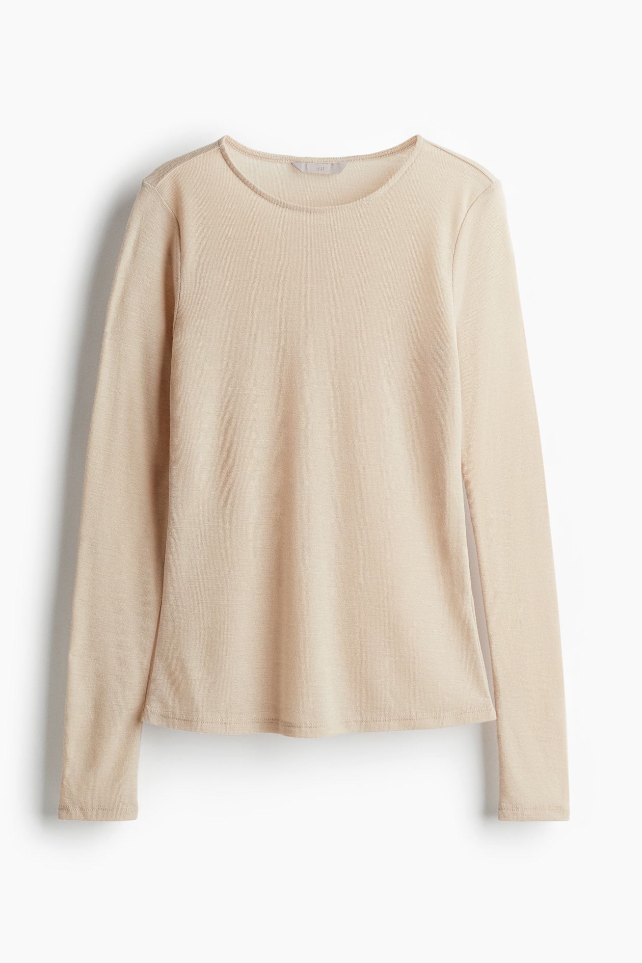 Women's Light beige Sheer Jersey Top | H&M AU