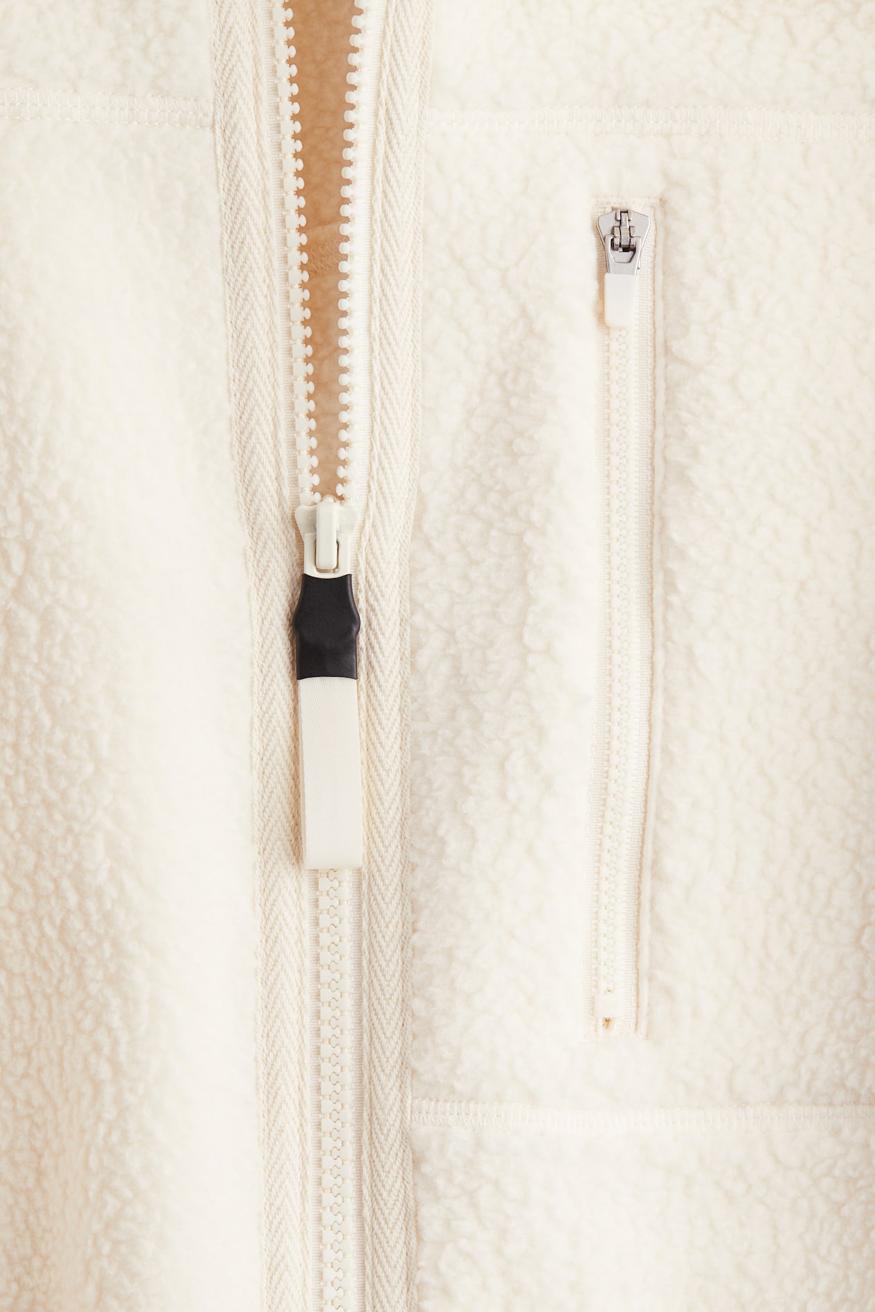 Teddy Fleece Activewear Jacket - Cream - Ladies | H&M US