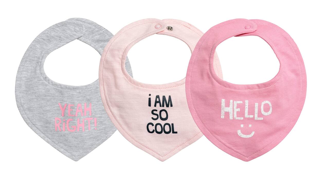 3-pack Triangular Scarves - Light pink/Cool - Kids | H&M US