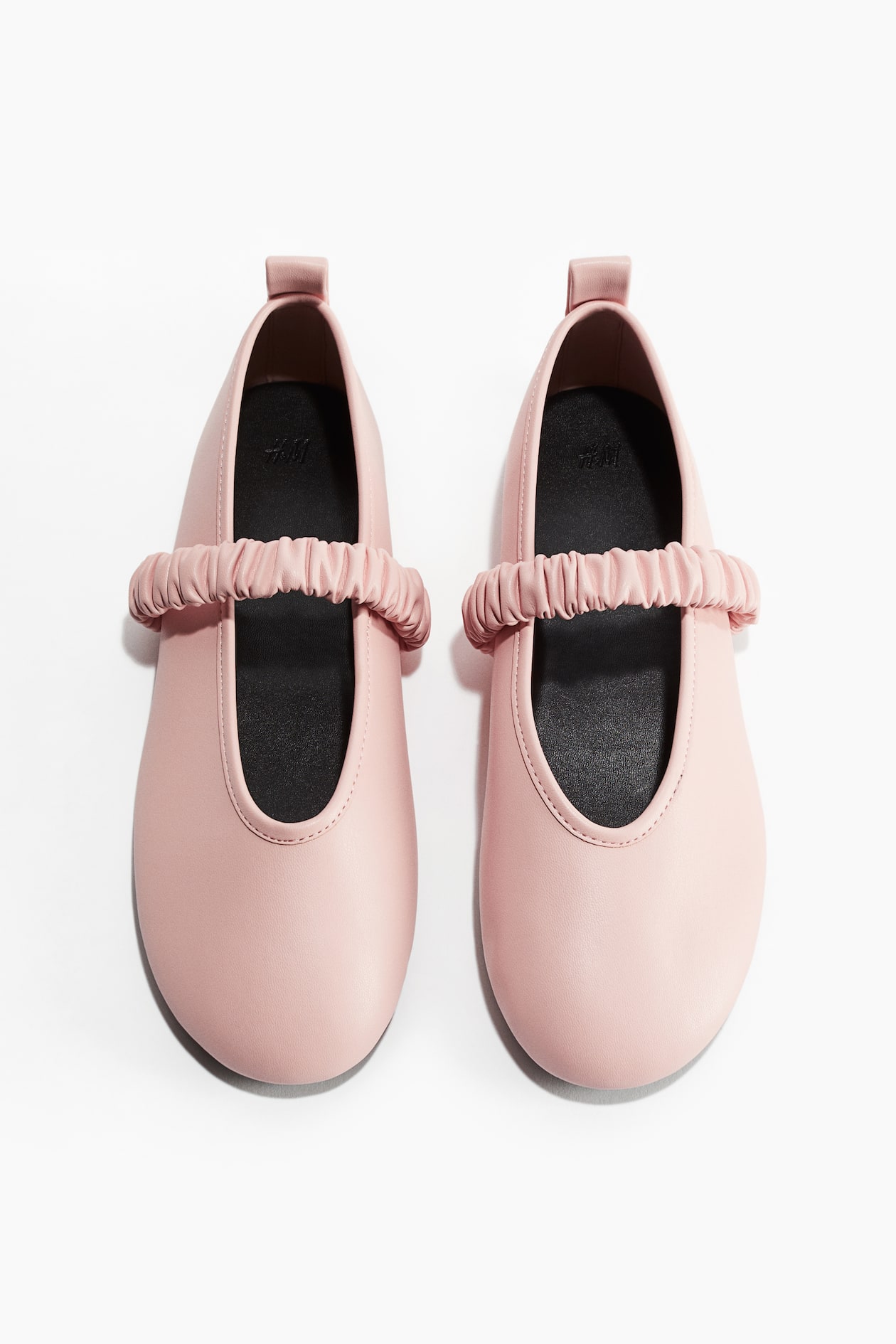 Women's Light pink Ballet Flats with Scrunchie Detail | H&M US