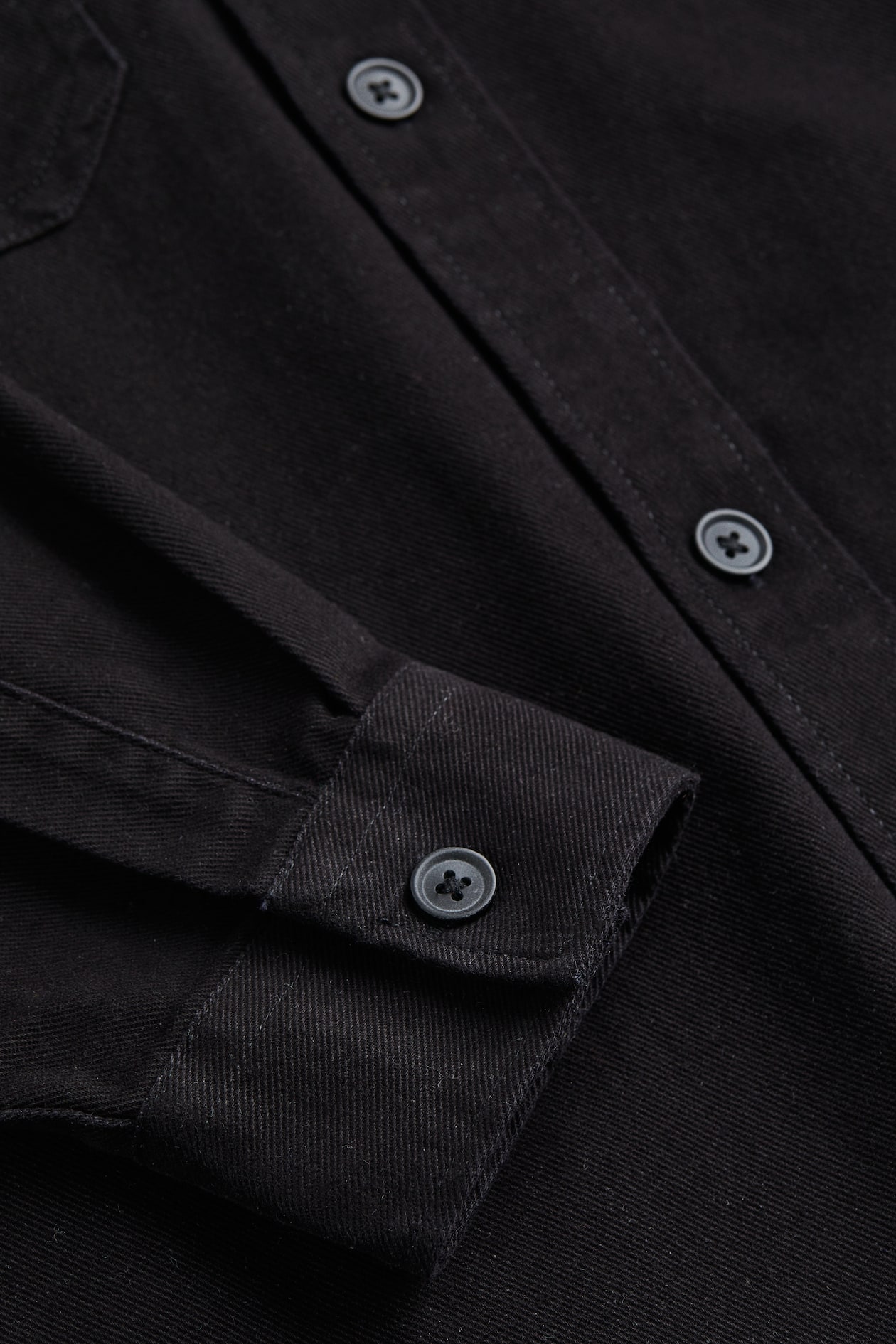 Regular Fit Overshirt - Black - Men | H&M PH